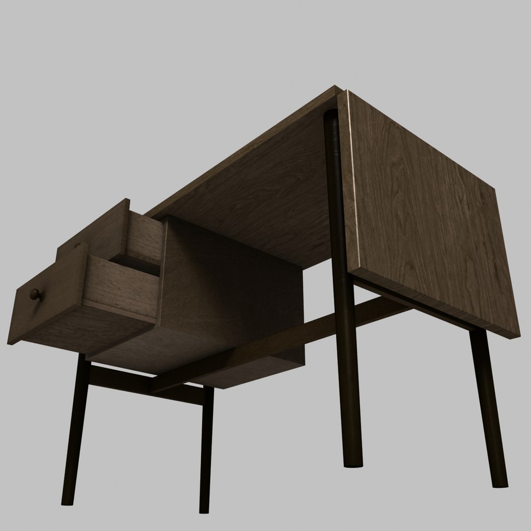 3d model writing desk