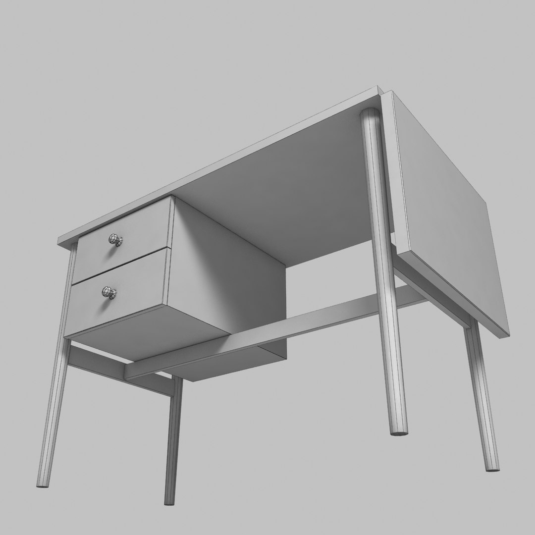 3d model writing desk