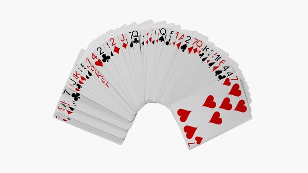 Row playing cards 3D - TurboSquid 1495678