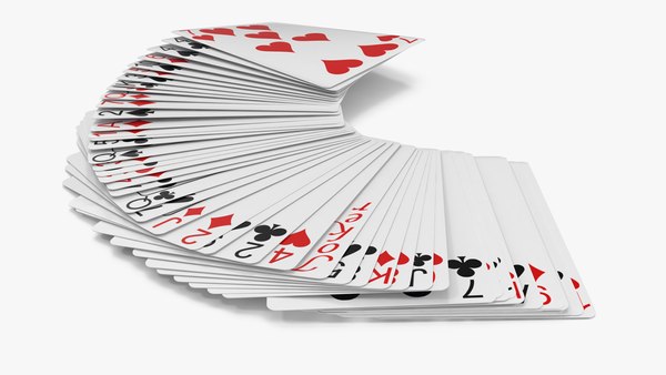 Row playing cards 3D - TurboSquid 1495678