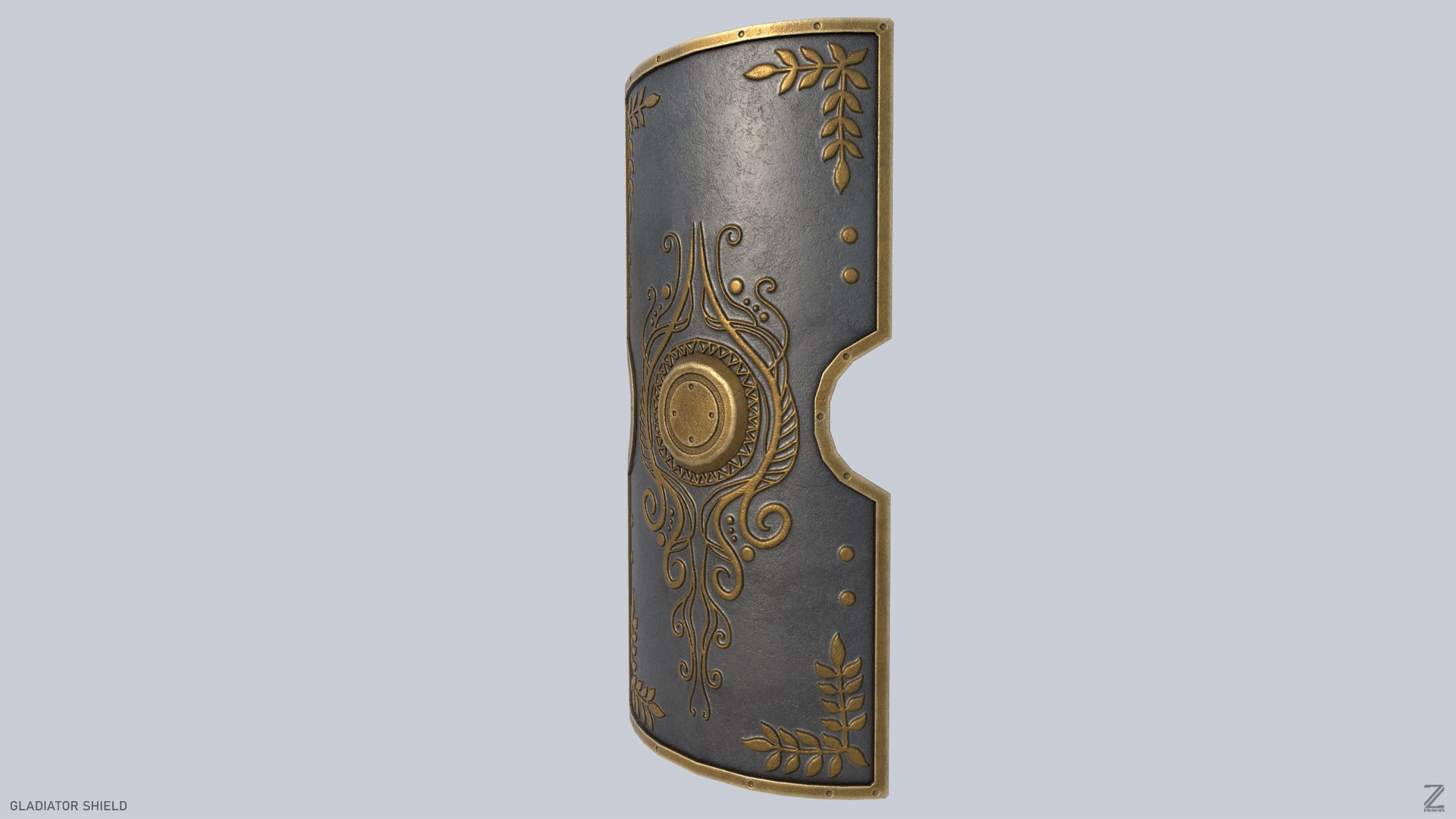 3D Gladiator Shield Model - TurboSquid 2388065