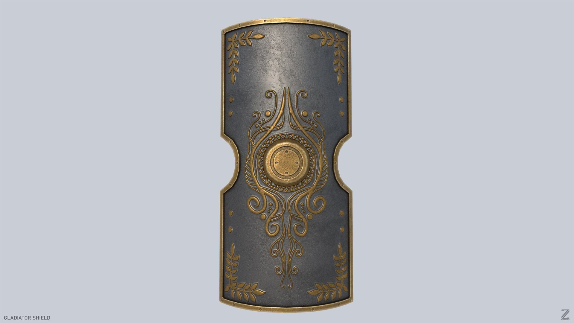 3D Gladiator Shield Model - TurboSquid 2388065
