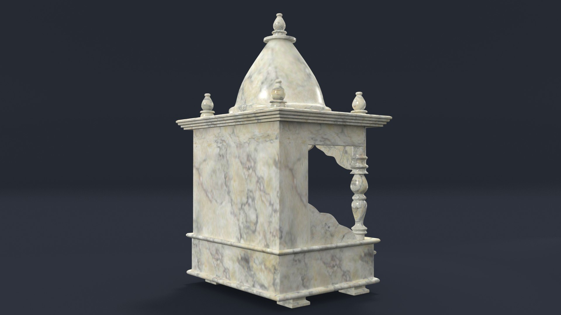 3D Marble Temple Model - TurboSquid 1164202