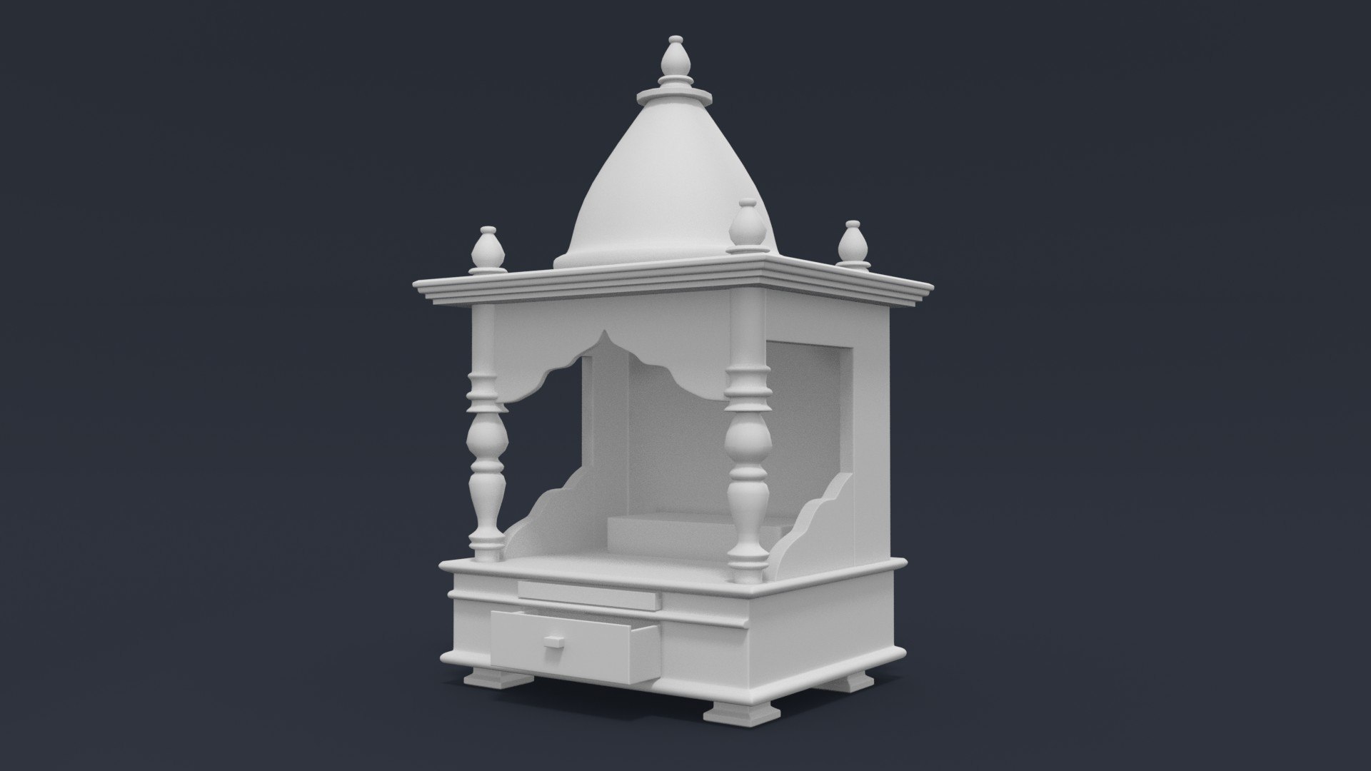 3D Marble Temple Model - TurboSquid 1164202