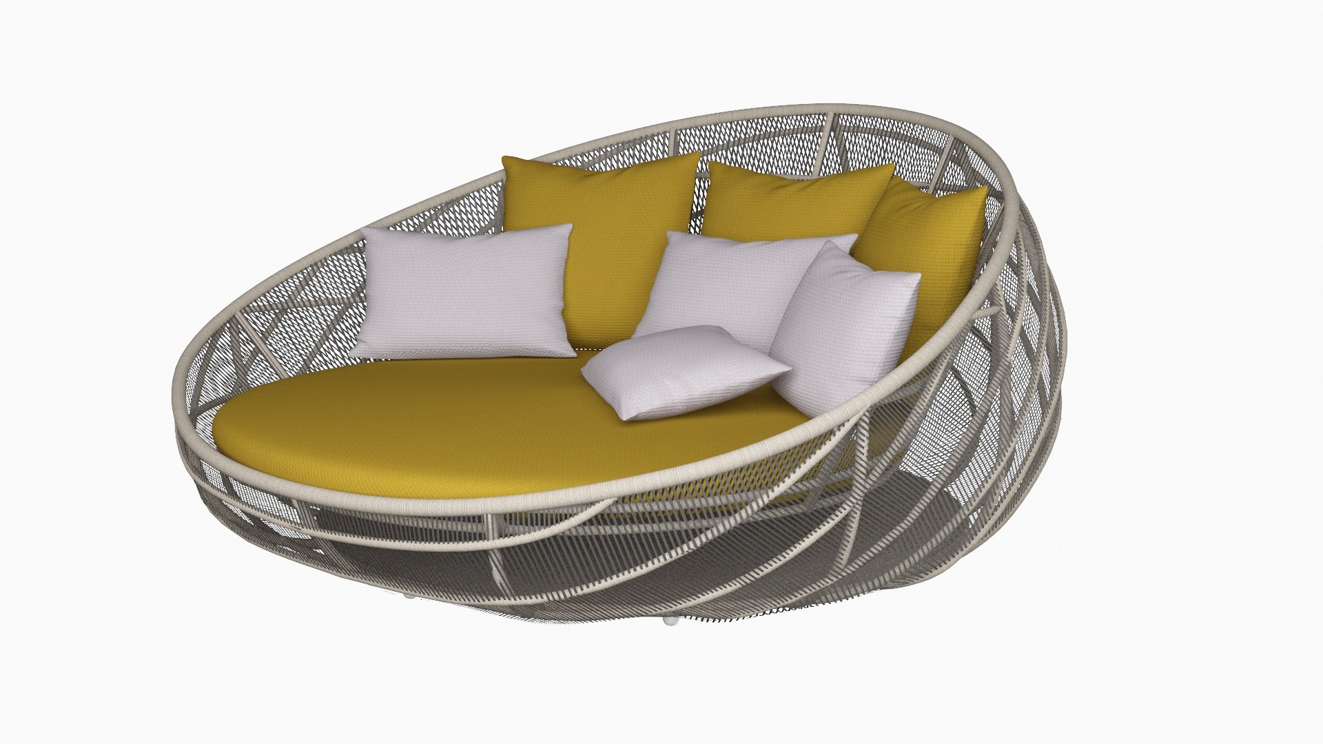 Canasta Outdoor Sofa 3D model - TurboSquid 1770193