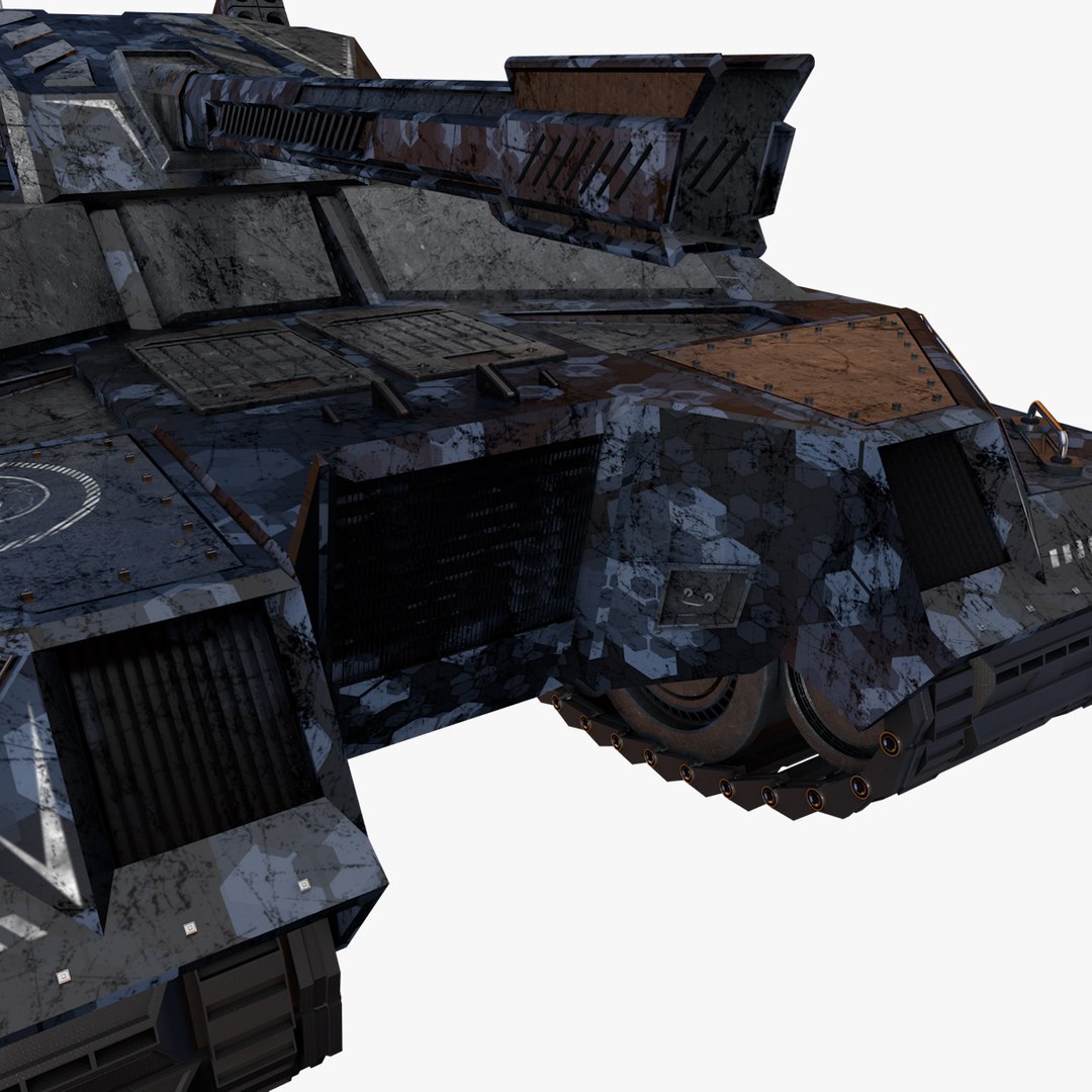scifi tank c4d
