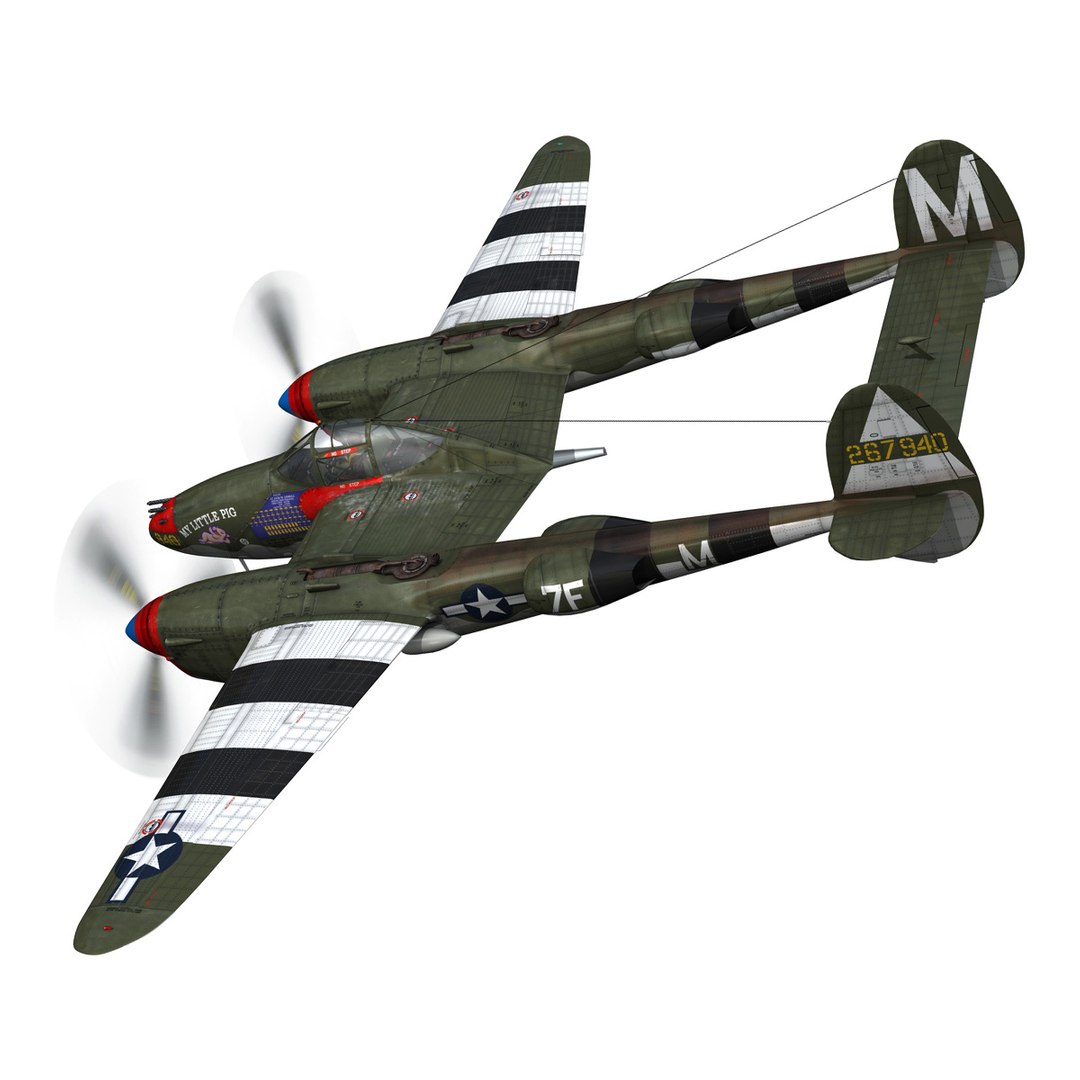 Lockheed Lightning - Little 3d Obj