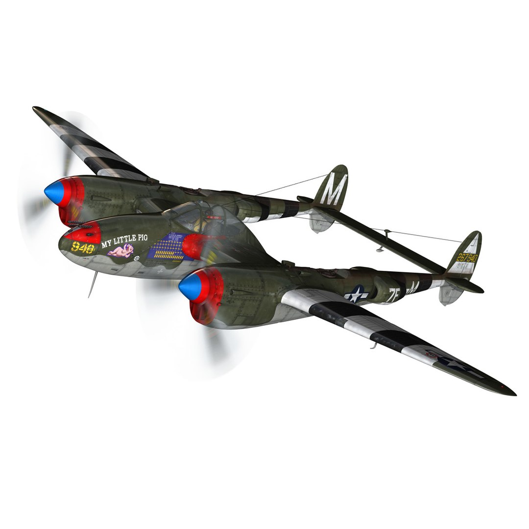 Lockheed Lightning - Little 3d Obj