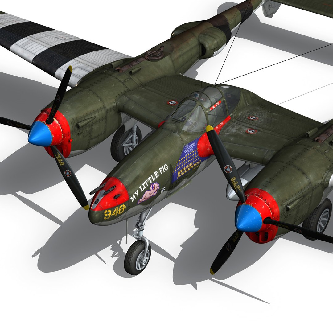 Lockheed Lightning - Little 3d Obj