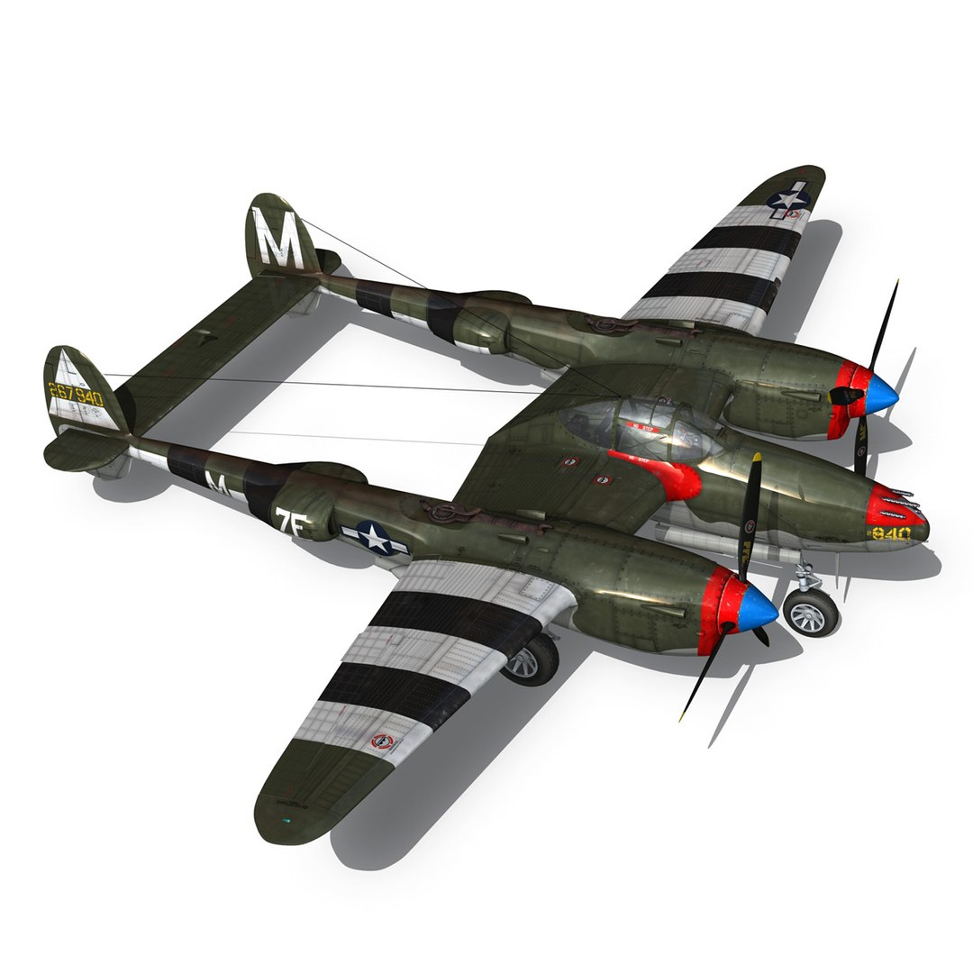 Lockheed Lightning - Little 3d Obj