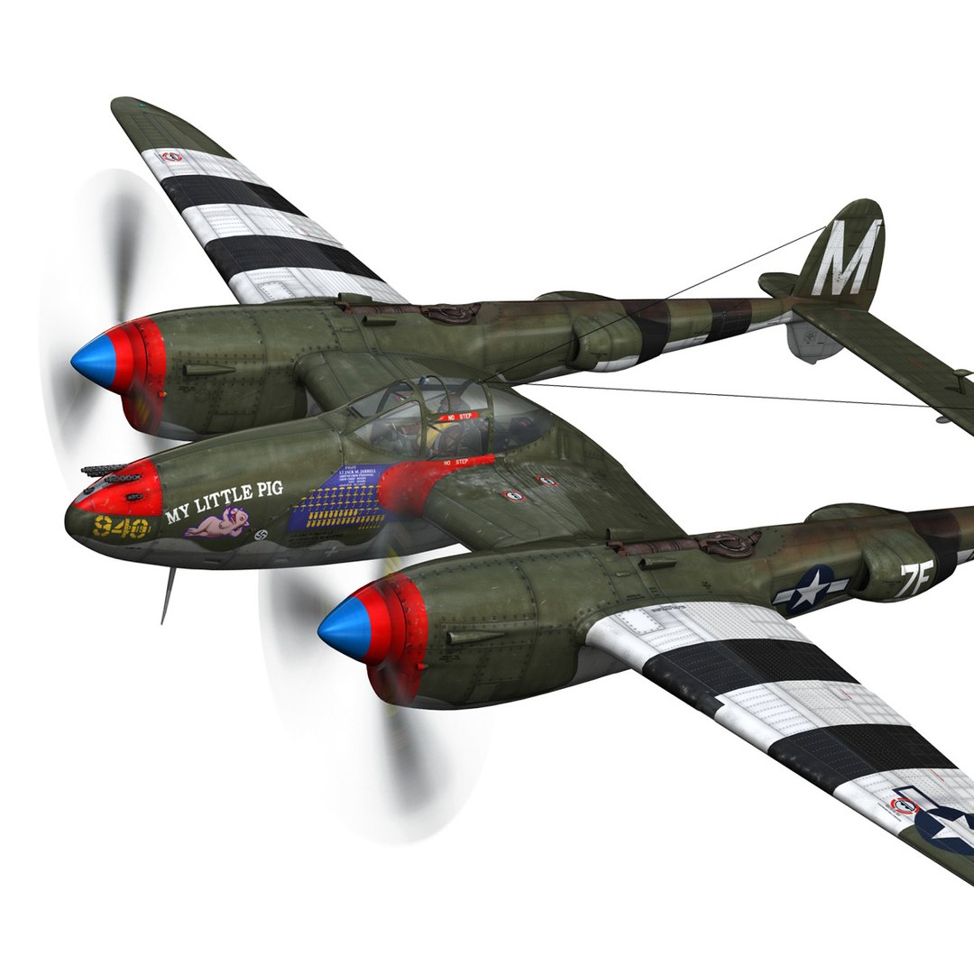 Lockheed Lightning - Little 3d Obj