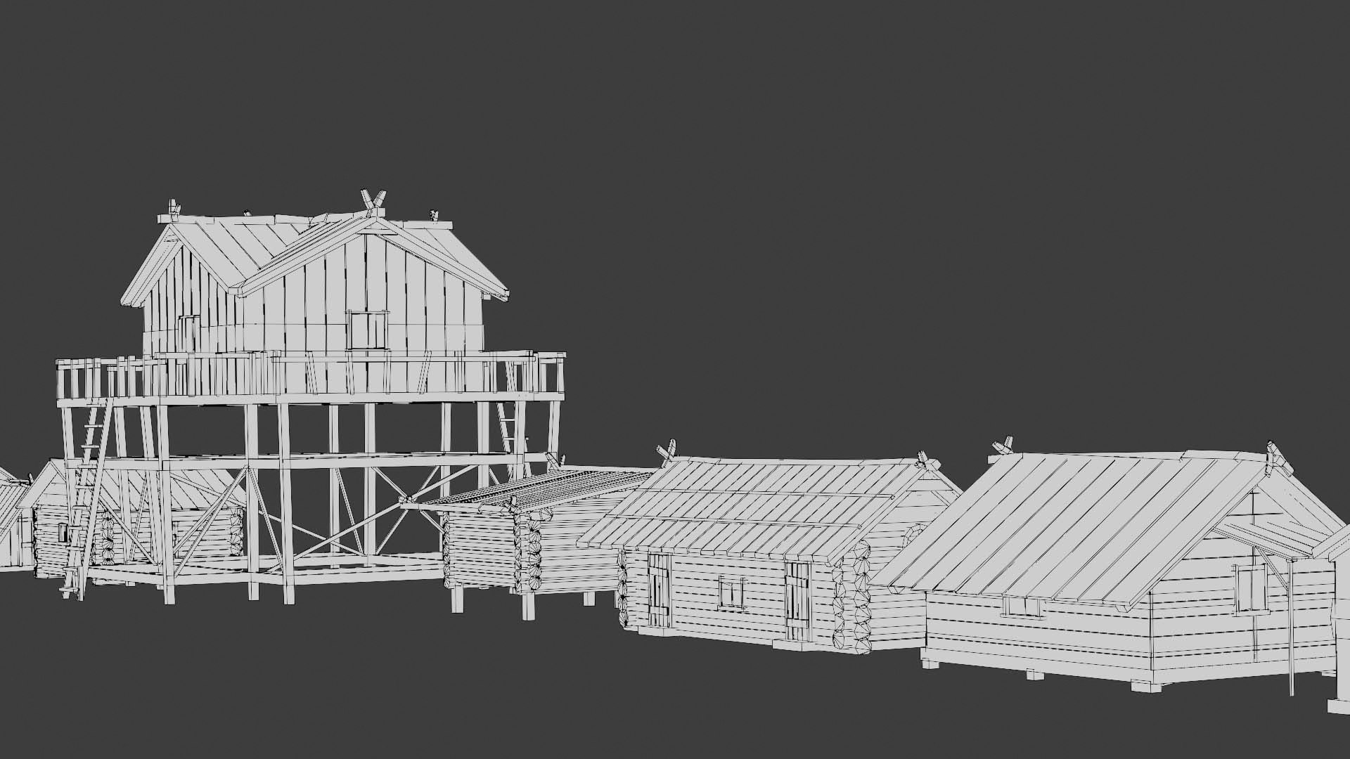 Hut Model Collection 3D Model - TurboSquid 2268772