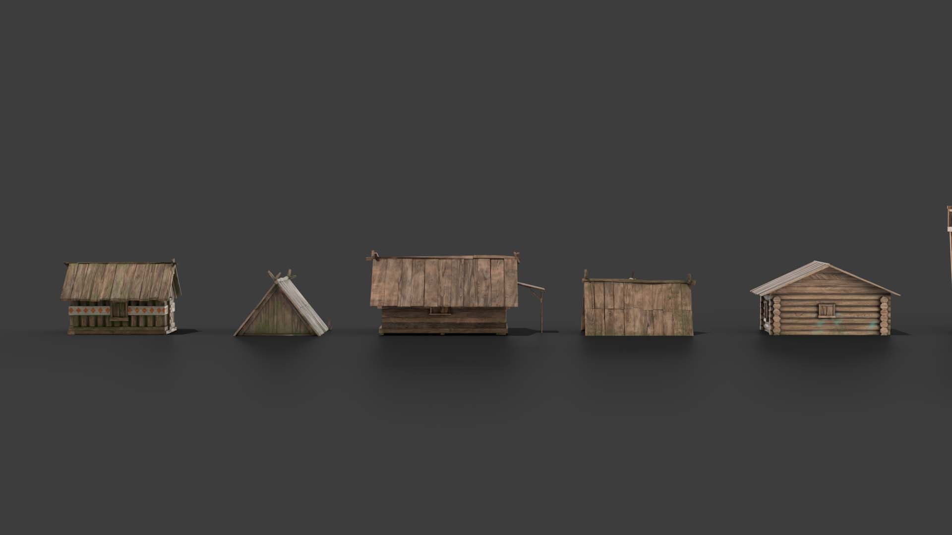 Hut Model Collection 3D Model - TurboSquid 2268772
