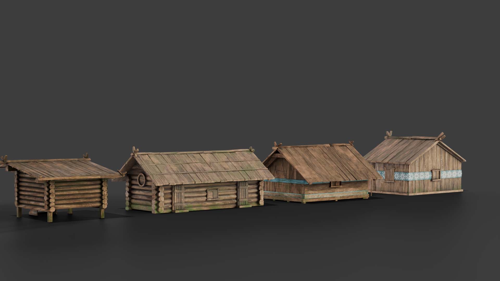 Hut Model Collection 3D Model - TurboSquid 2268772