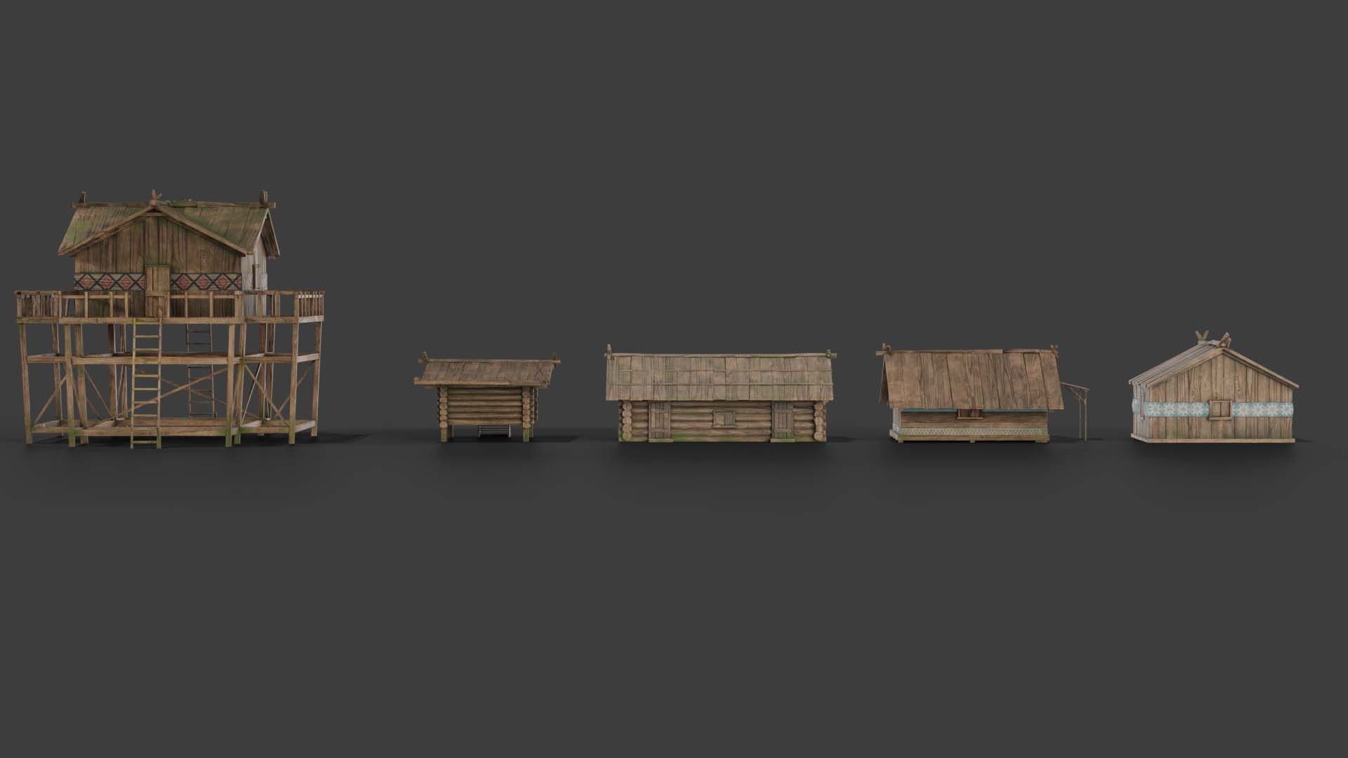Hut Model Collection 3D Model - TurboSquid 2268772