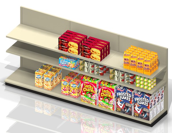 c-store shelf product 3d model