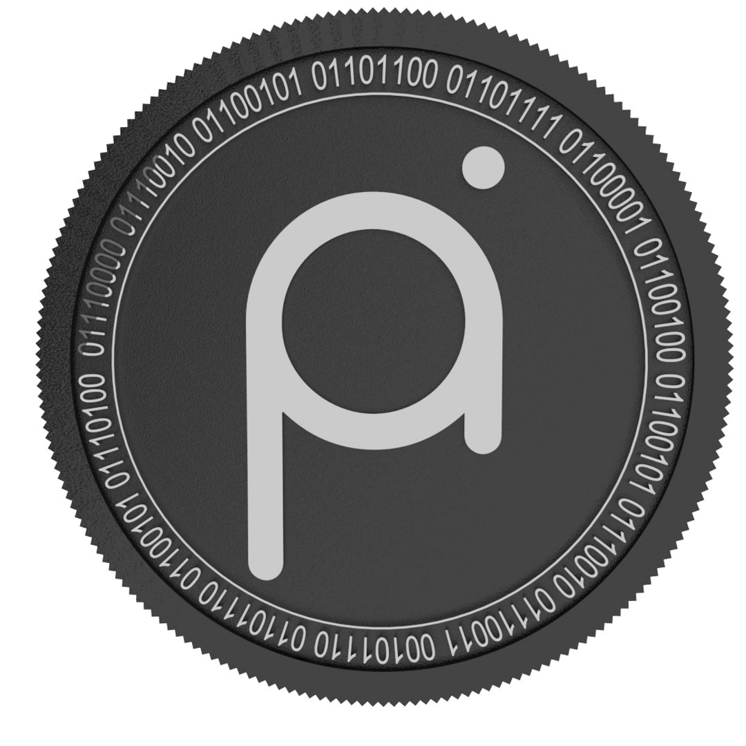 Project pai black coin 3D model - TurboSquid 1434563