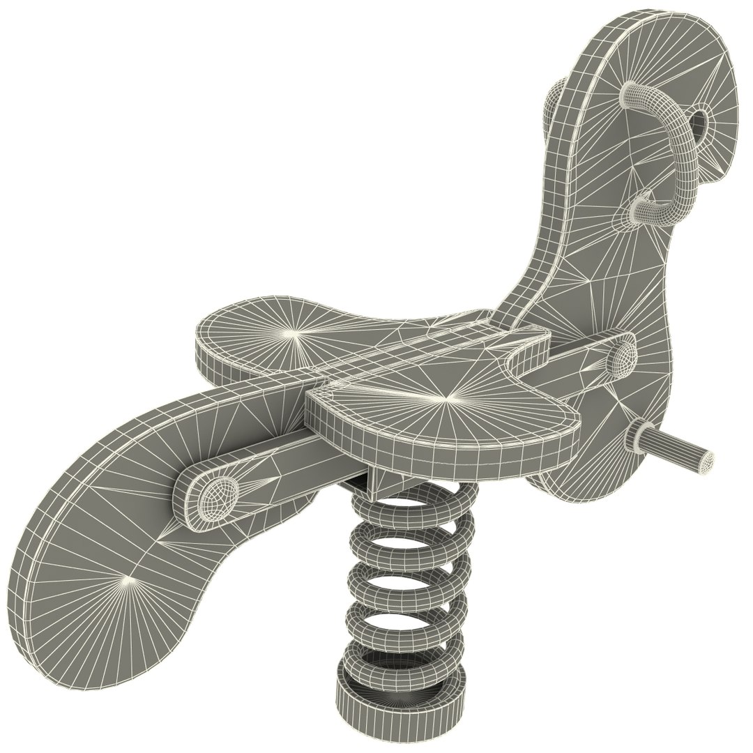 3d Model Of Spring Swing Hen