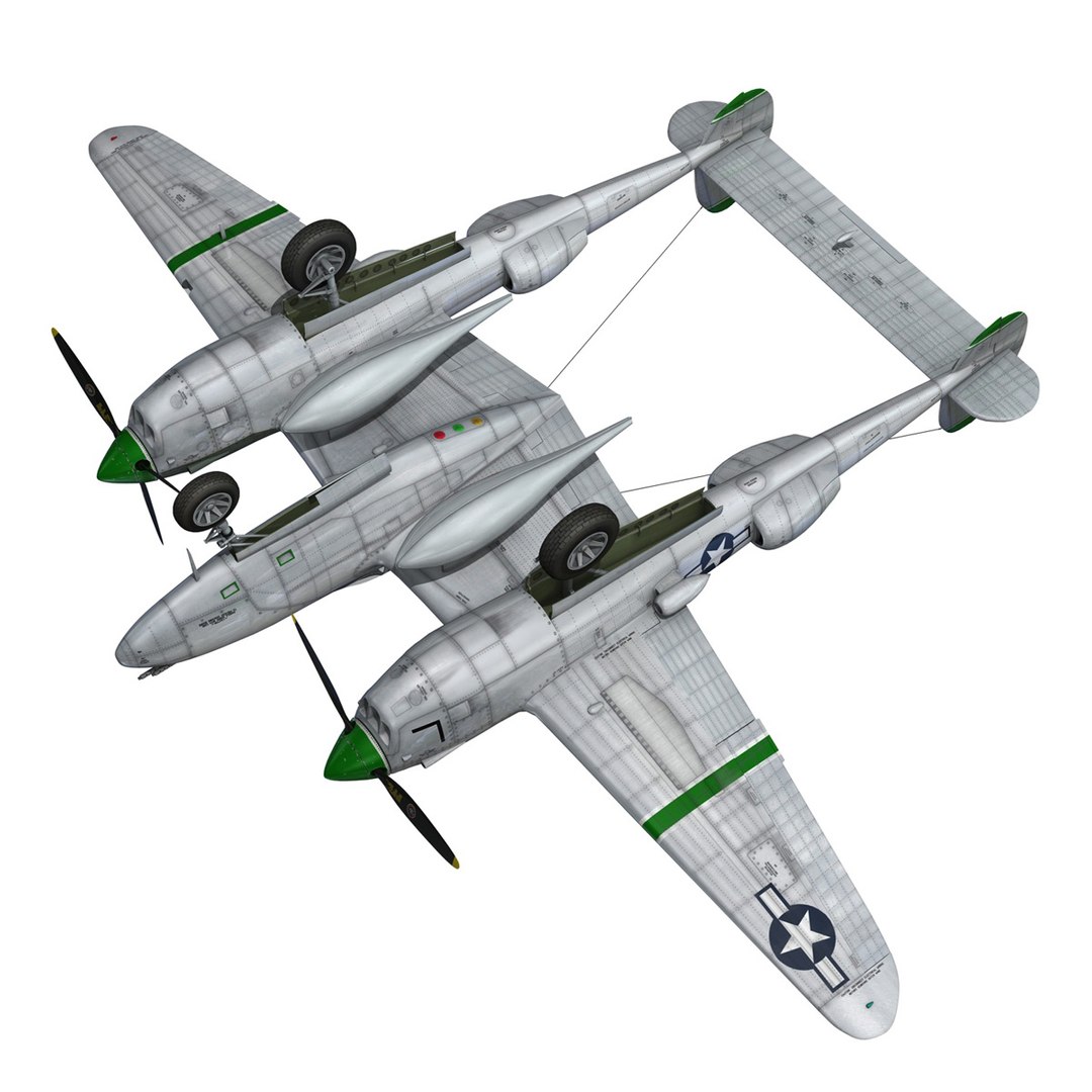 3d Model Lockheed Lightning - Glamour