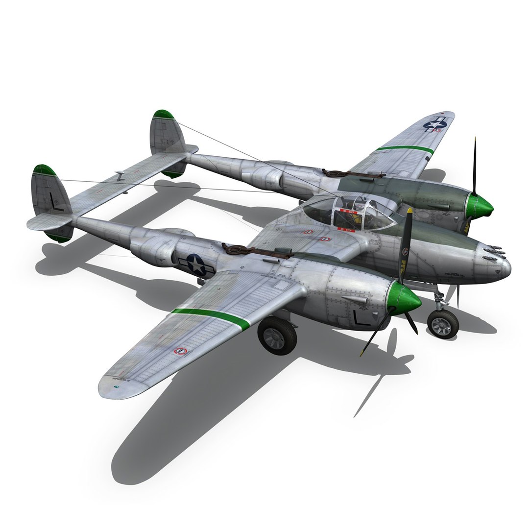 3d Model Lockheed Lightning - Glamour