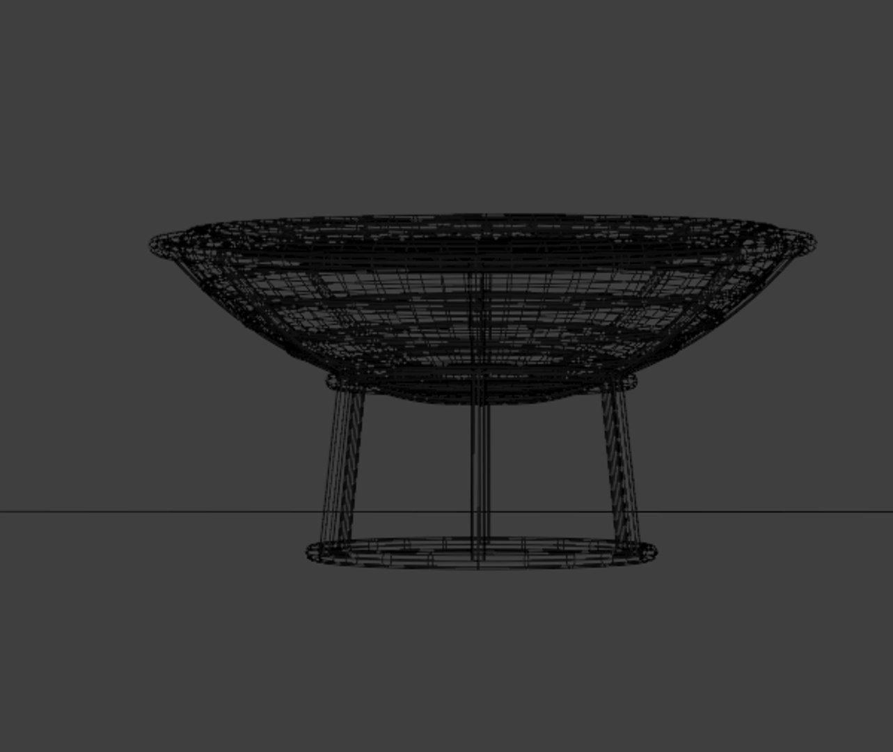 Free 3D Elliptical Mesh Lounge Chair - TurboSquid 2336727