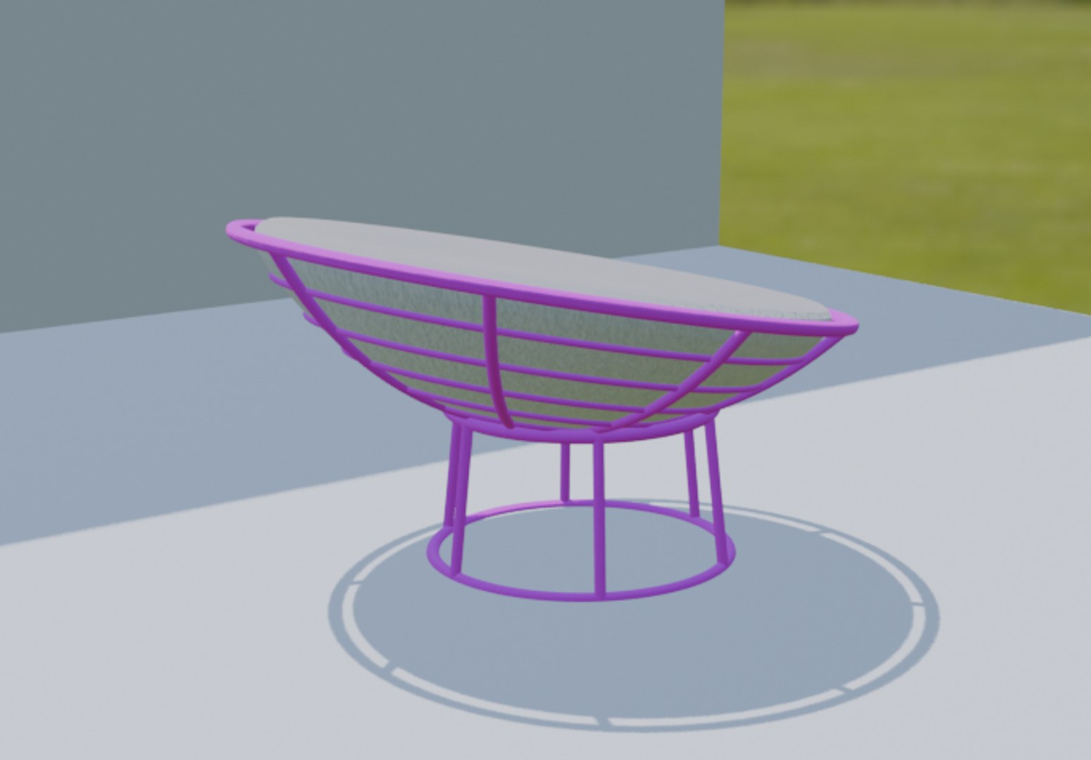 Free 3D Elliptical Mesh Lounge Chair - TurboSquid 2336727