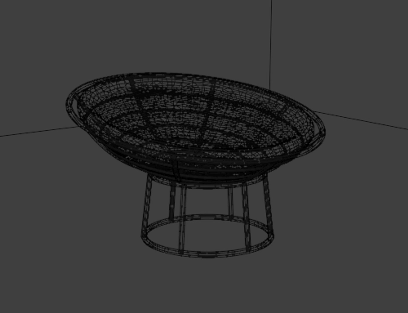 Free 3D Elliptical Mesh Lounge Chair - TurboSquid 2336727