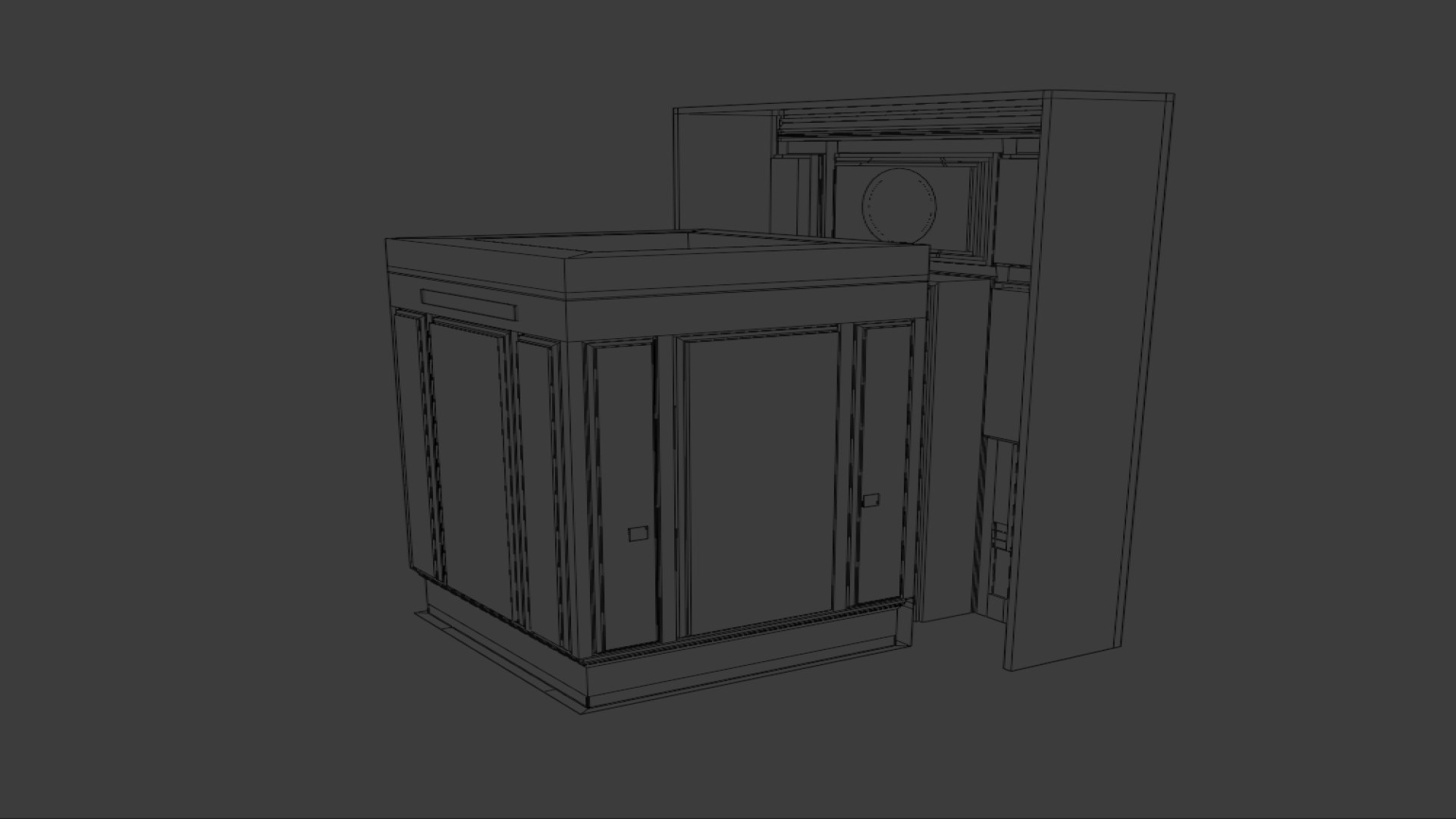3D Vintage Elevator - TurboSquid 1753439