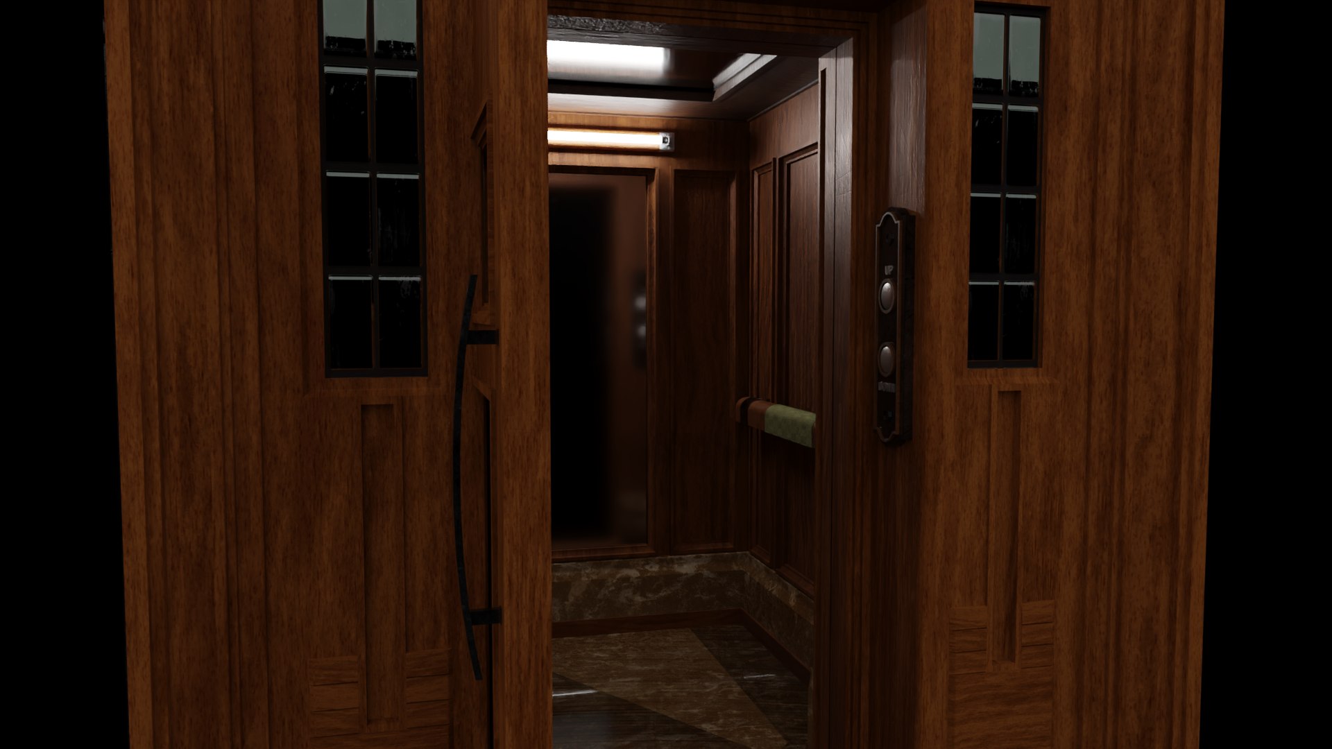 3D Vintage Elevator - TurboSquid 1753439