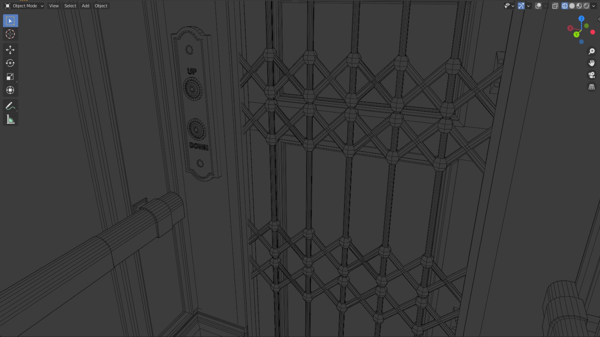 3D Vintage Elevator - TurboSquid 1753439