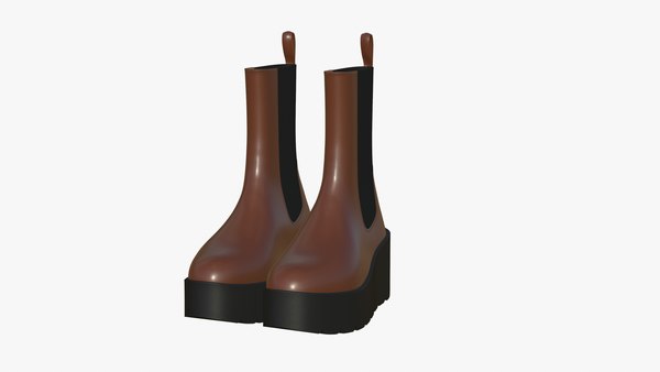3D Realistic Leather Boots V16 - TurboSquid 1954986