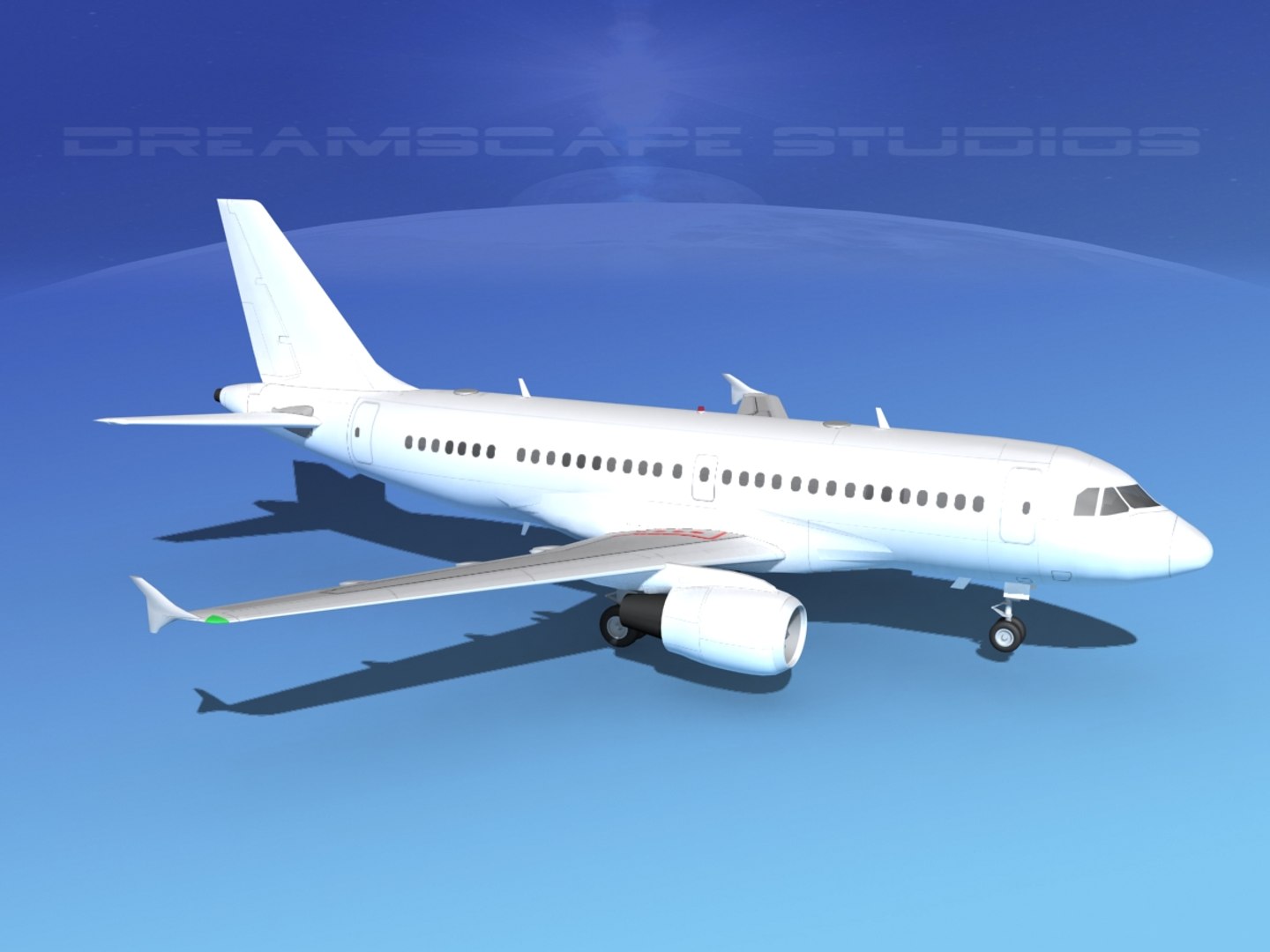 3d Model Scale Airbus A319