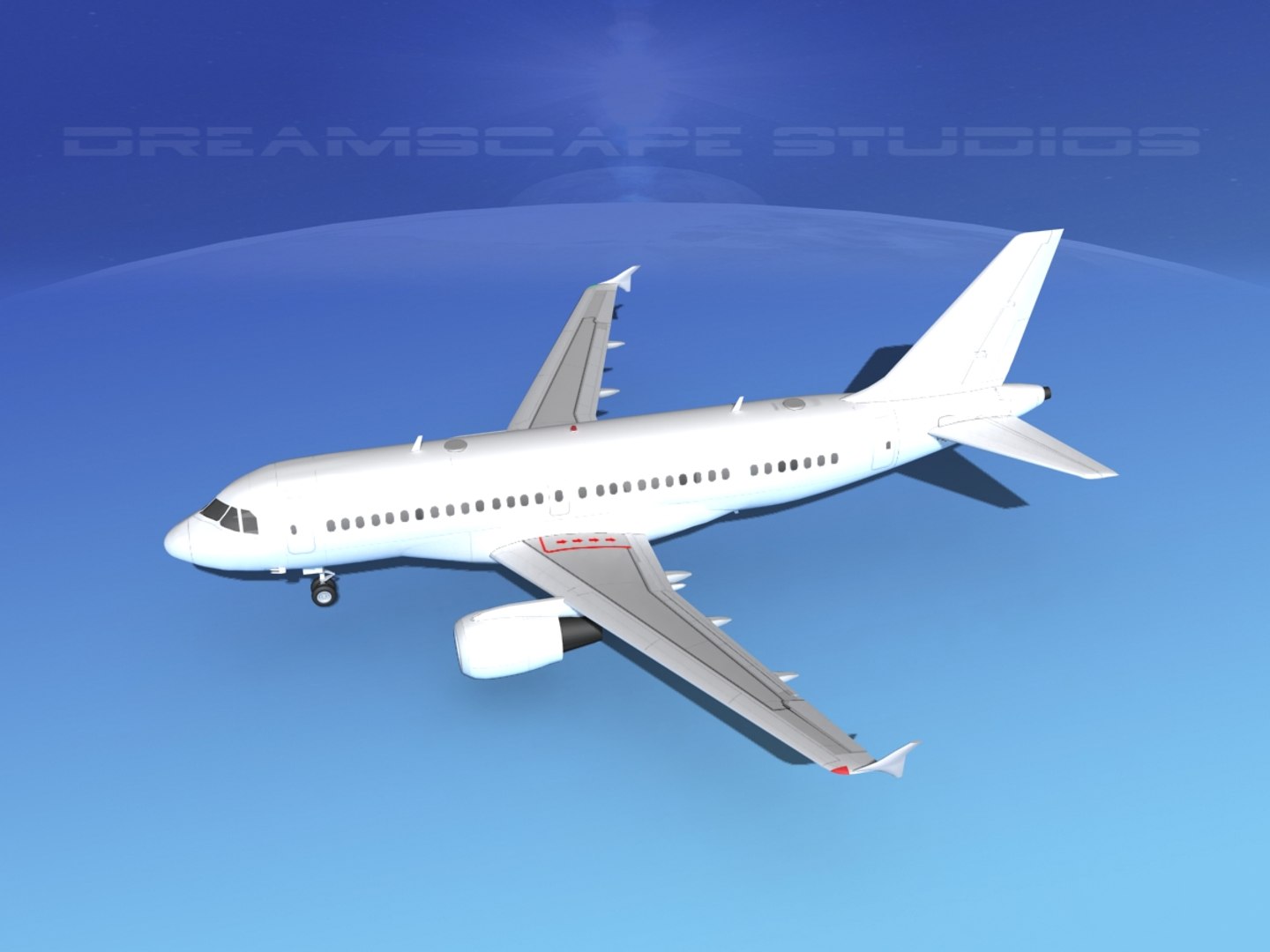 3d Model Scale Airbus A319