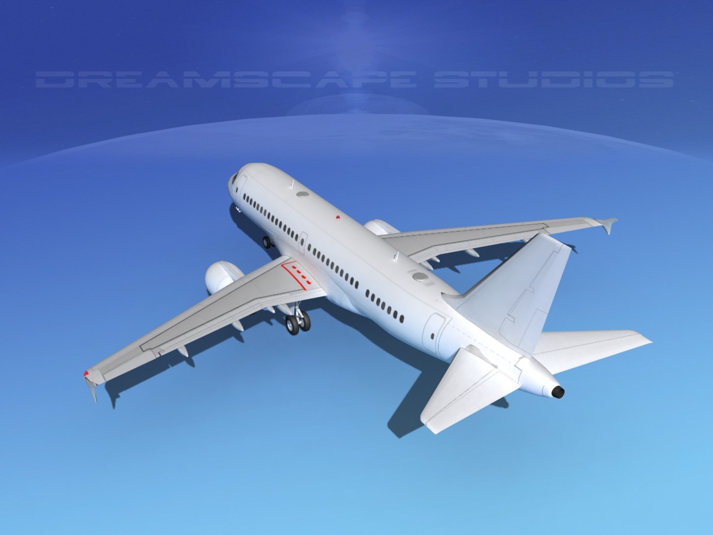 3d Model Scale Airbus A319