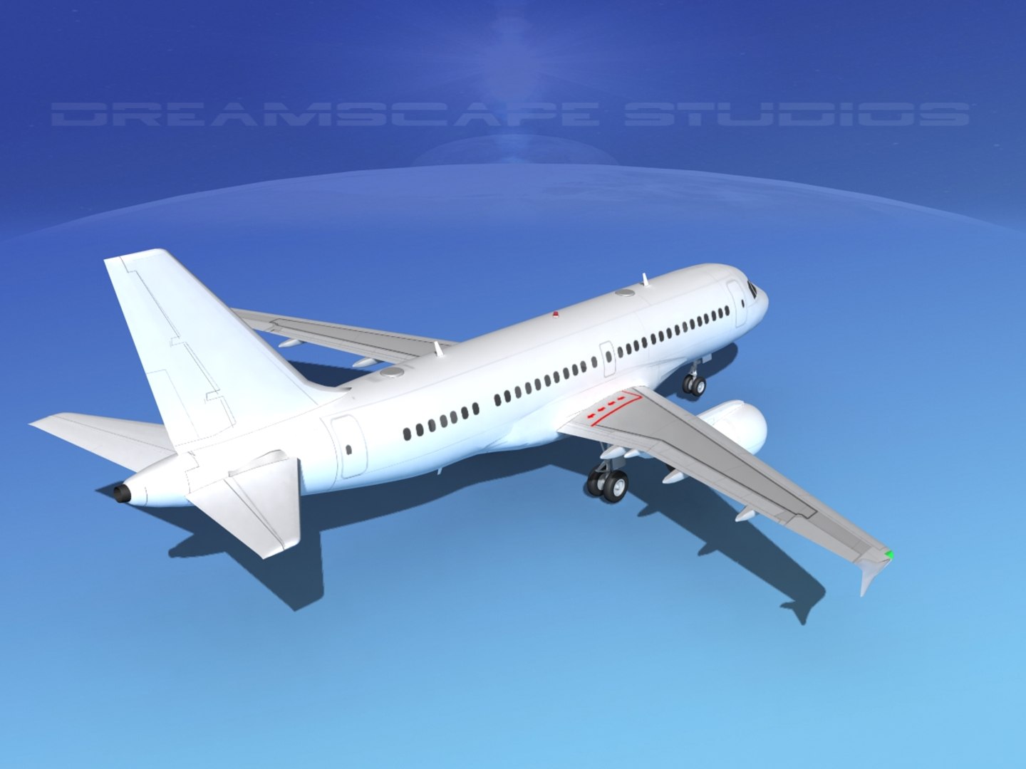 3d Model Scale Airbus A319