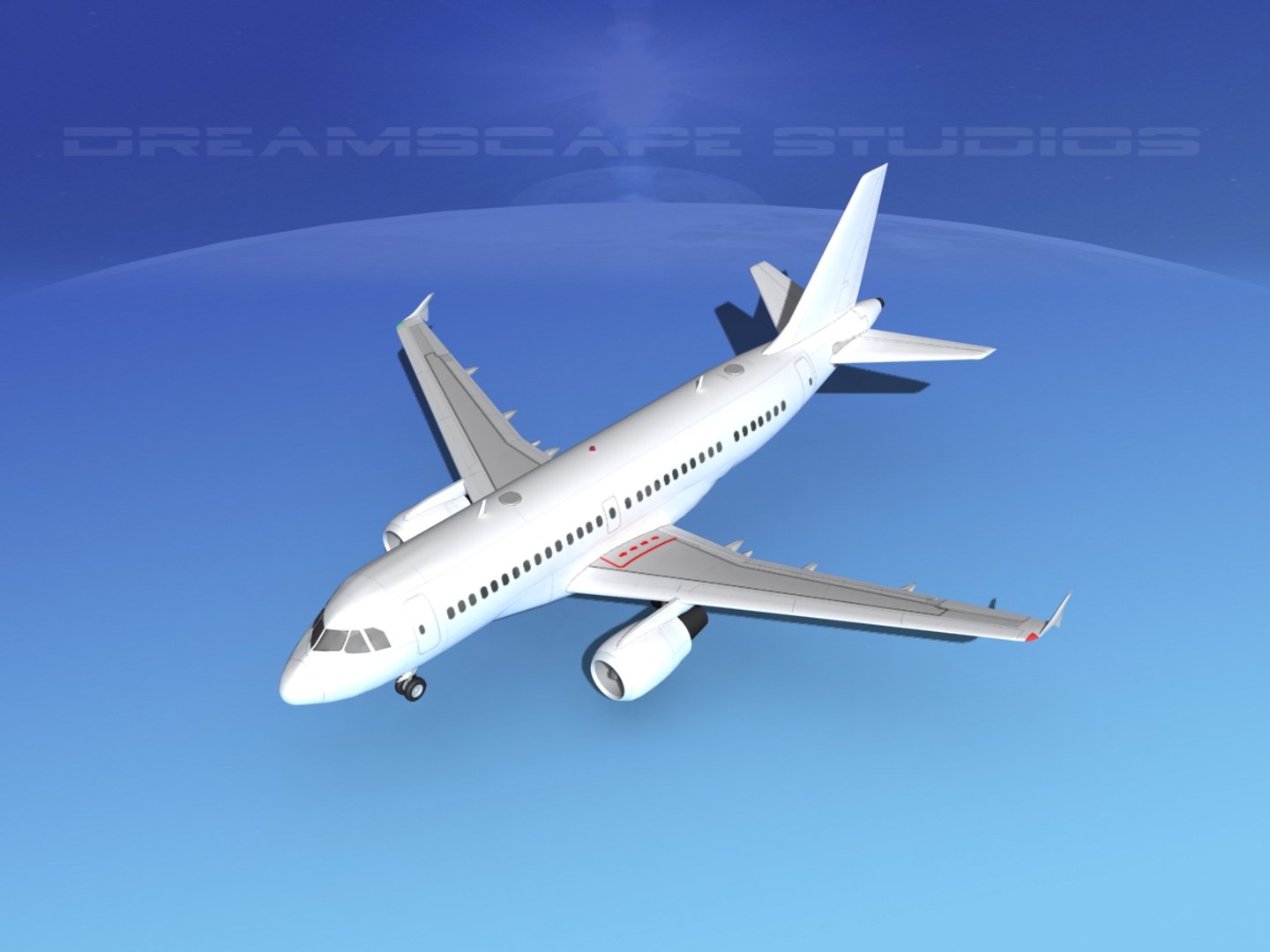 3d Model Scale Airbus A319