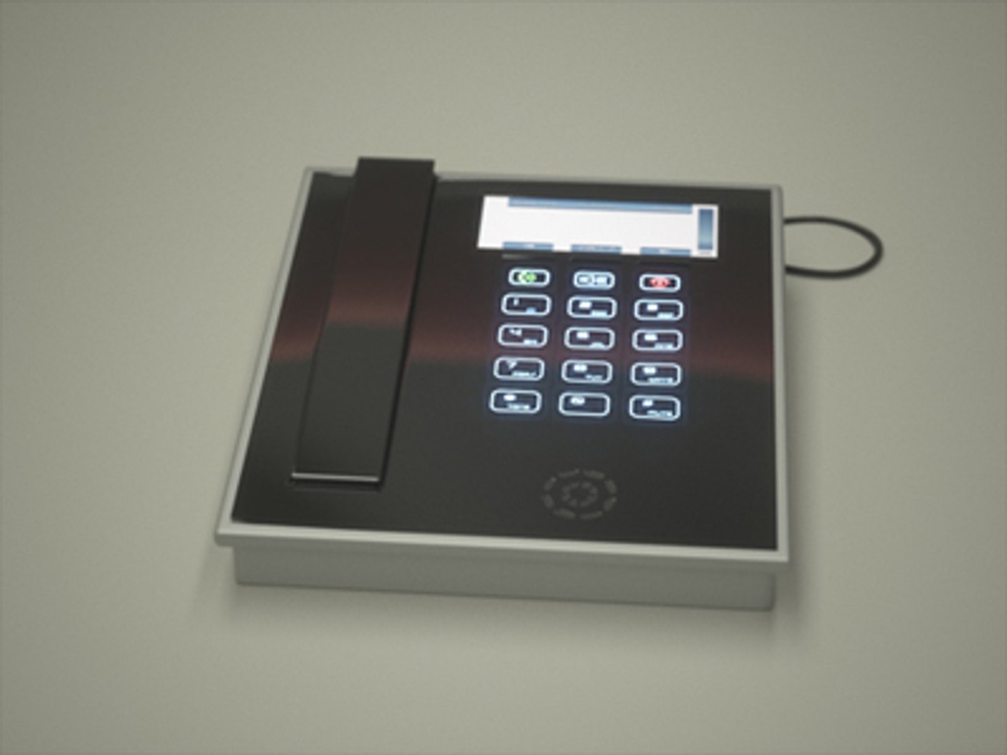 3d Beautiful Modern Desktop Telephone
