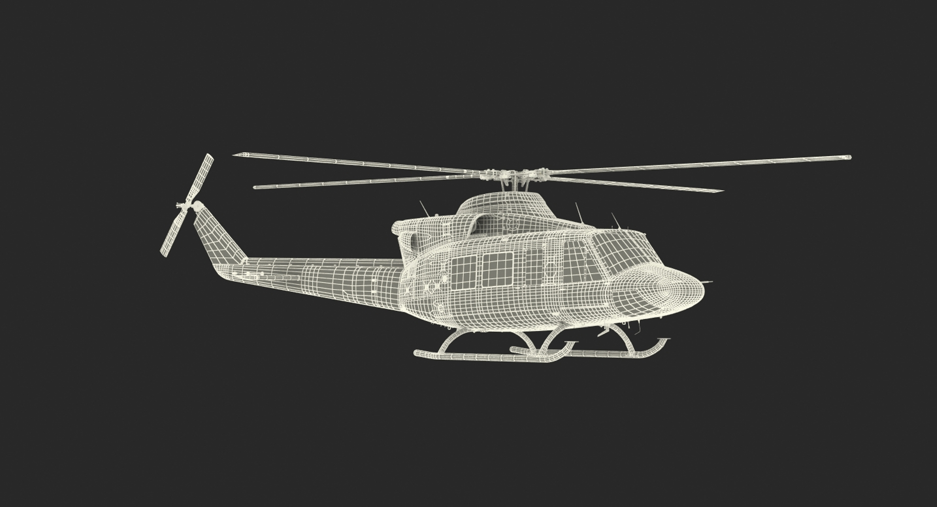 3D Model Bell 412 Department Helicopter - TurboSquid 1195941