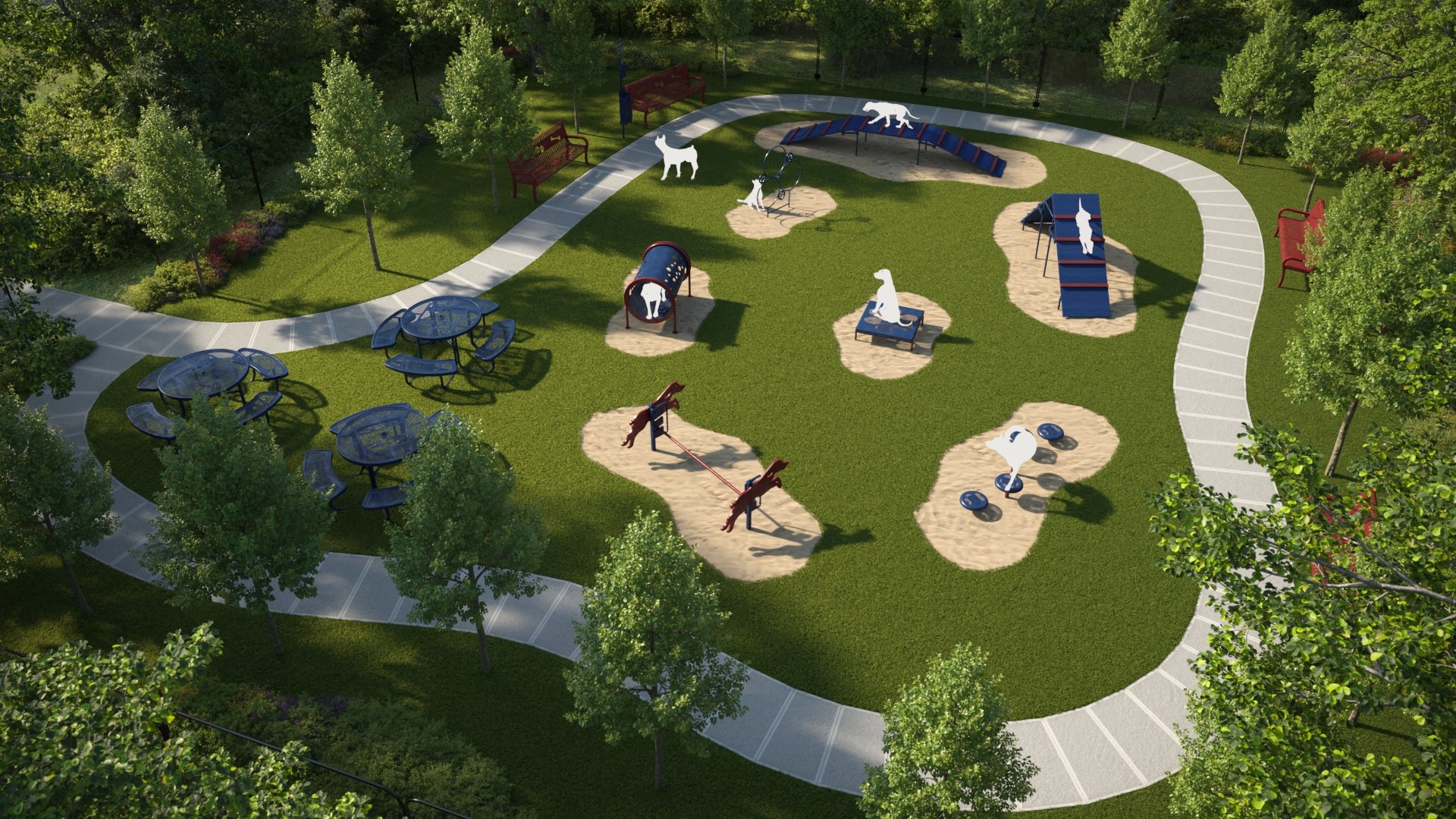 3D Dogs Playground - TurboSquid 2146416