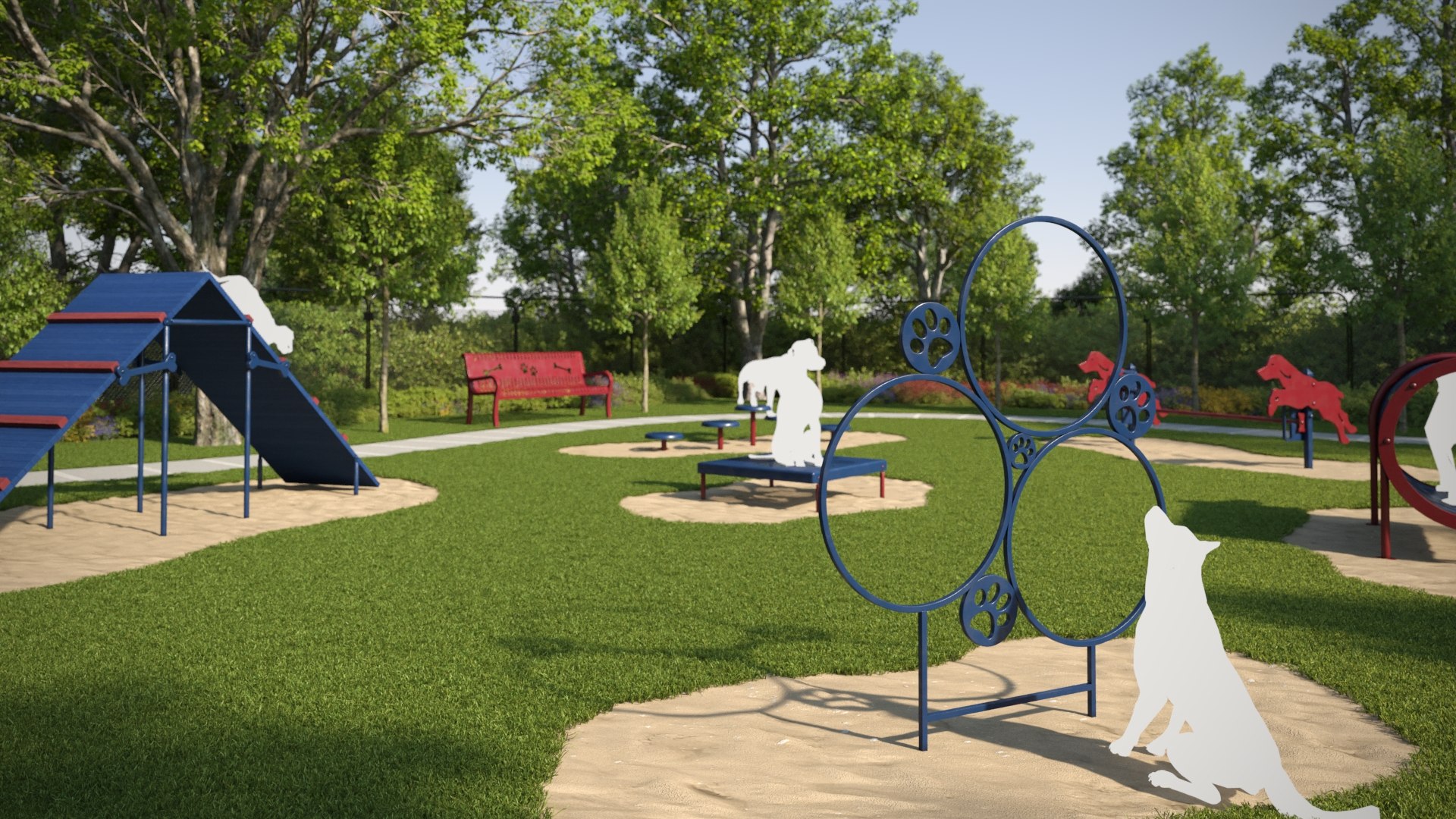 3D Dogs Playground - TurboSquid 2146416