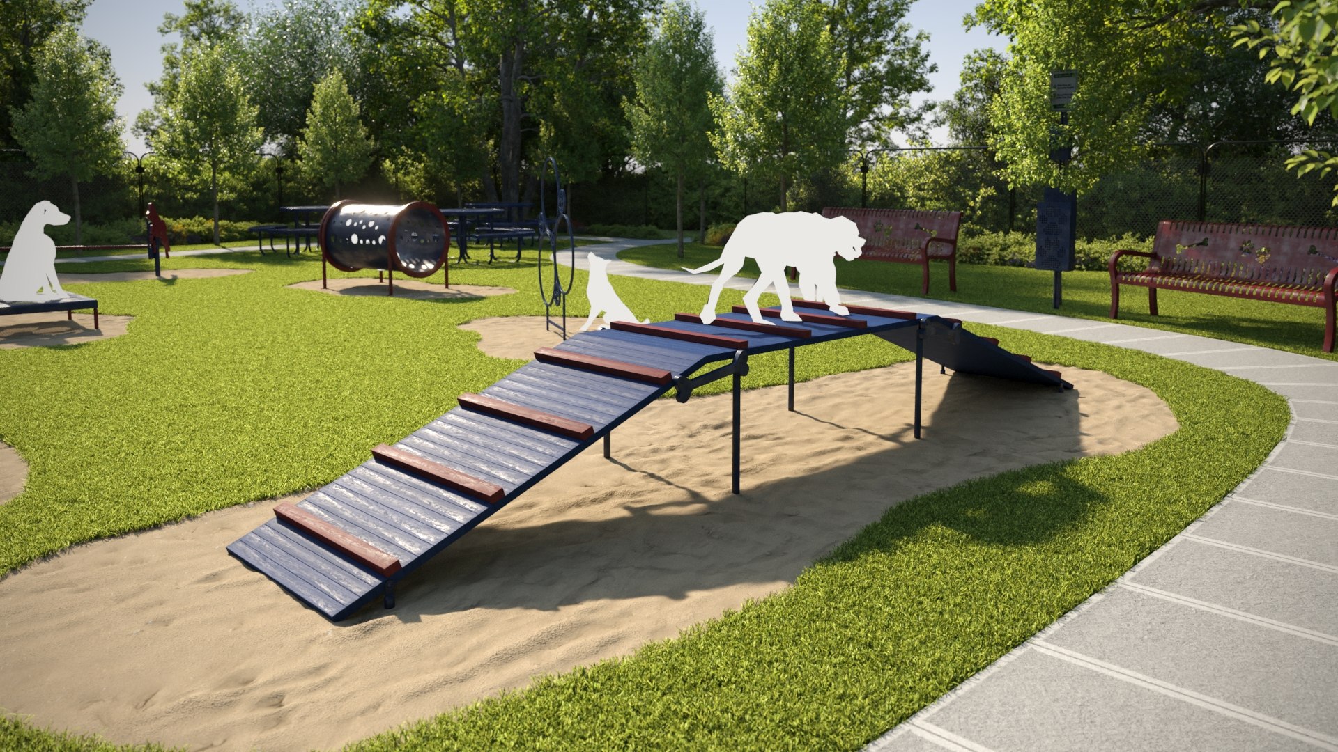 3D Dogs Playground - TurboSquid 2146416