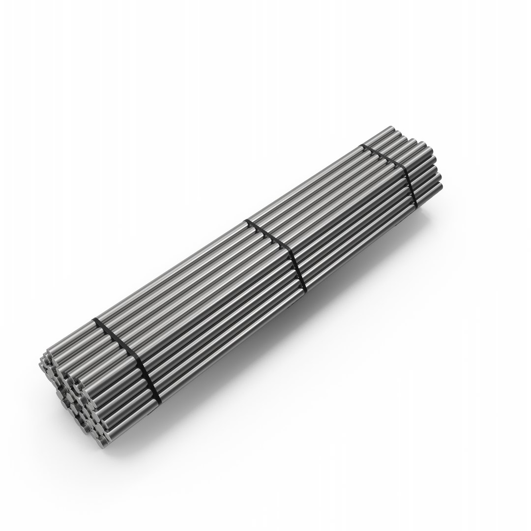 Steel Round Bars 3D Model - TurboSquid 2090856