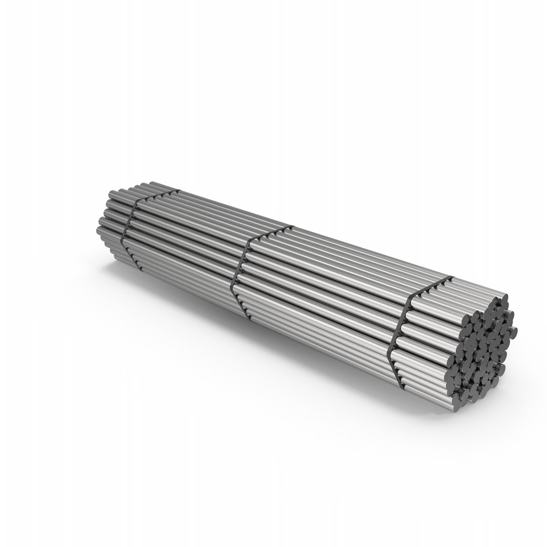 Steel Round Bars 3D Model - TurboSquid 2090856