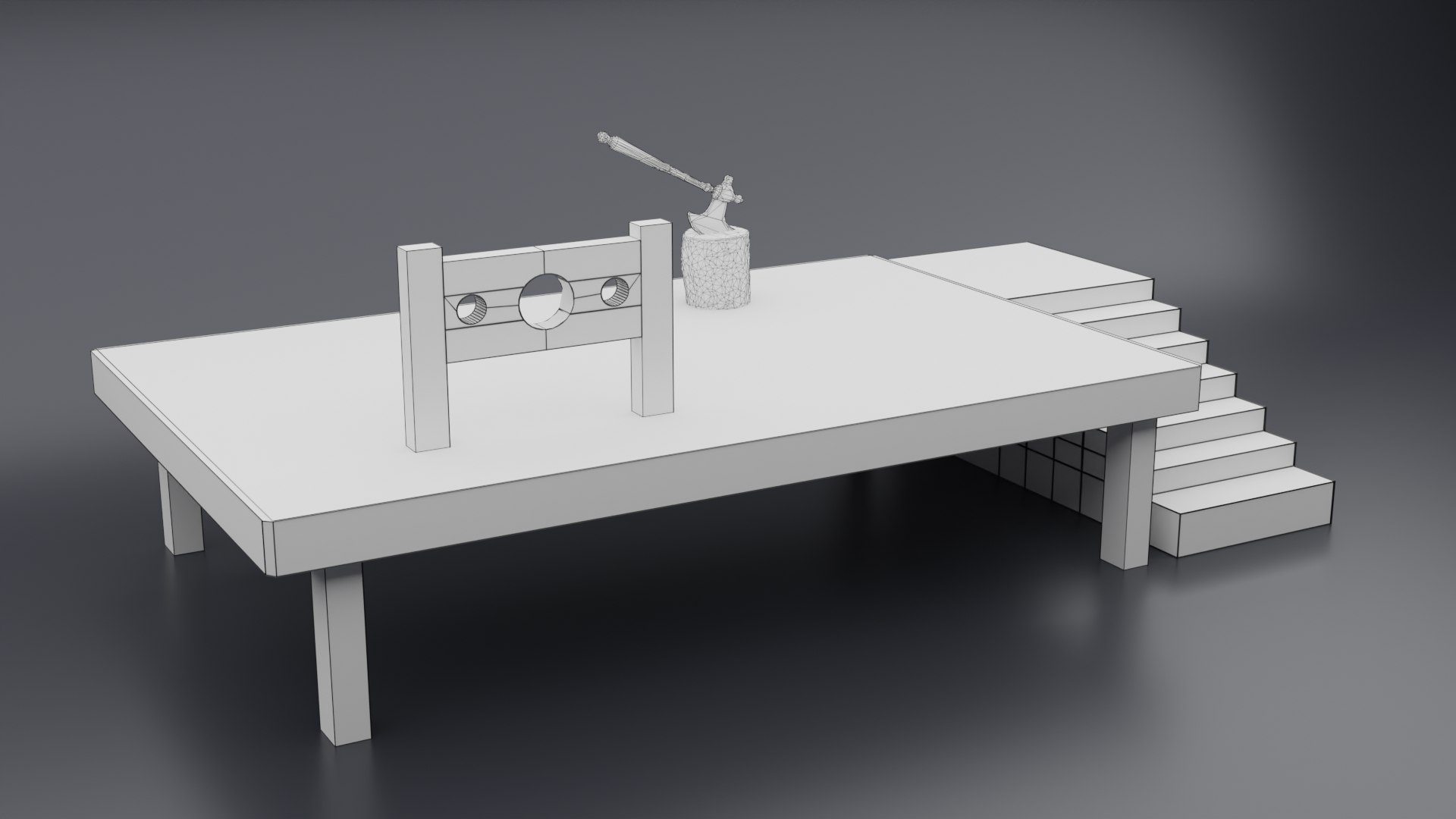 Hangman Board 3D Model - TurboSquid 1725515