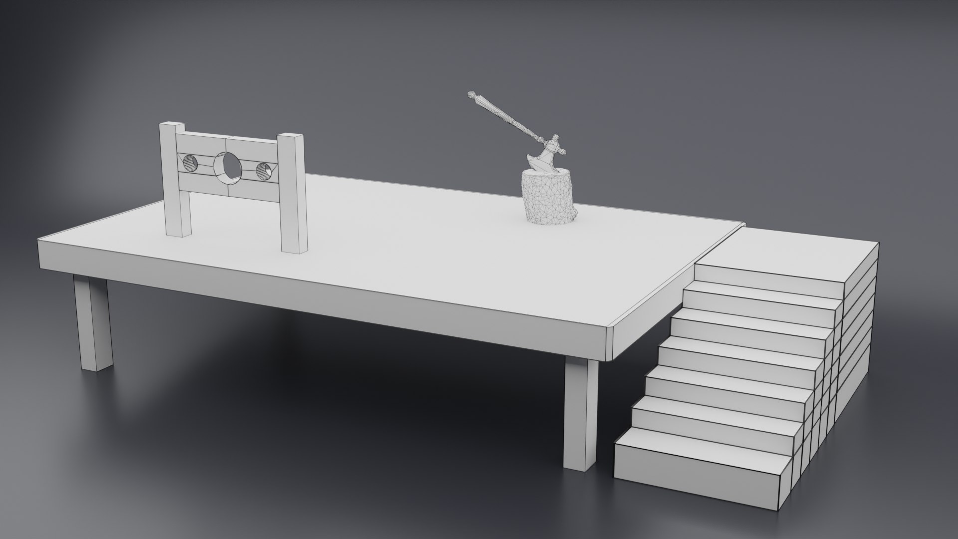 Hangman Board 3D Model - TurboSquid 1725515