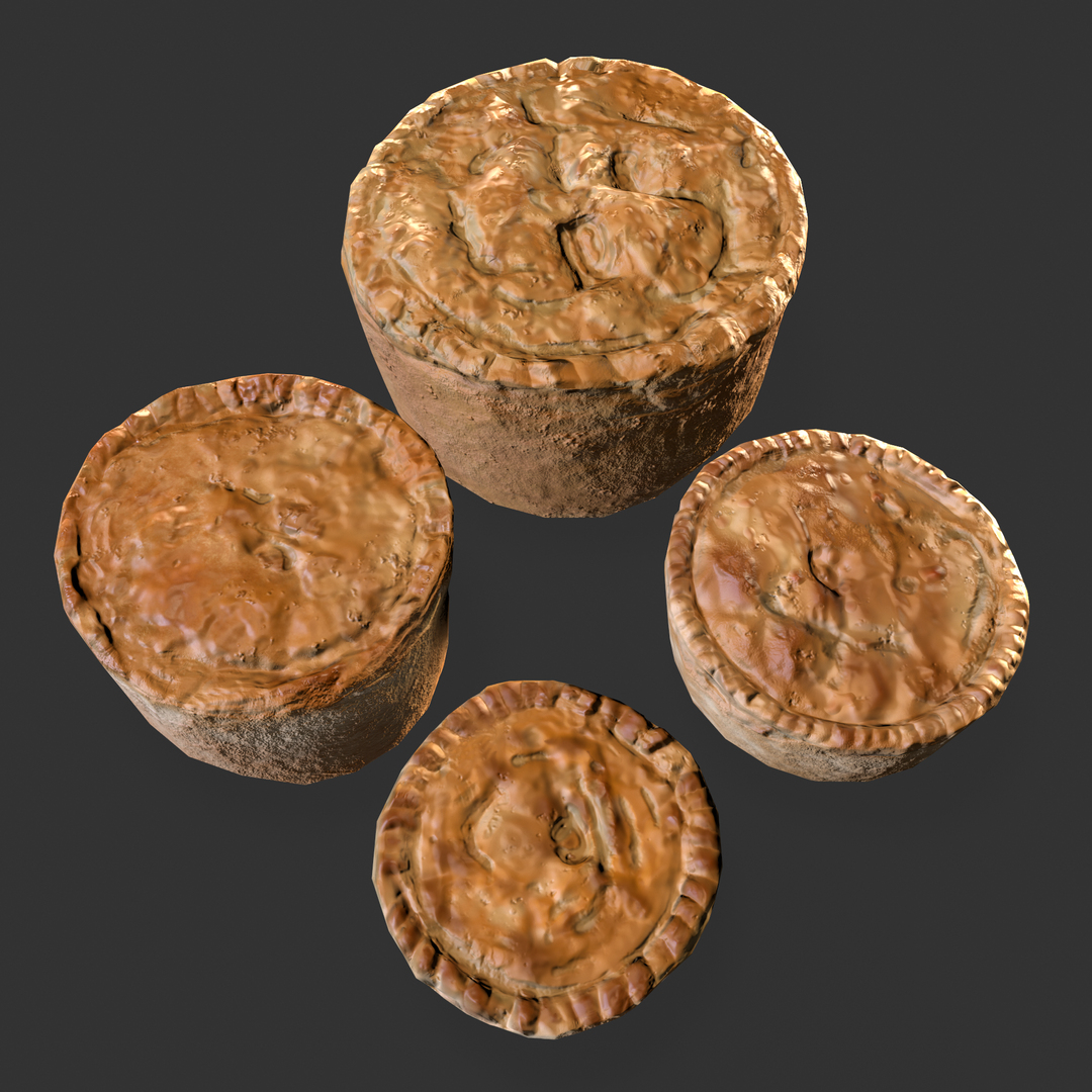 Medieval Meat Pies Set 3D - TurboSquid 1731712