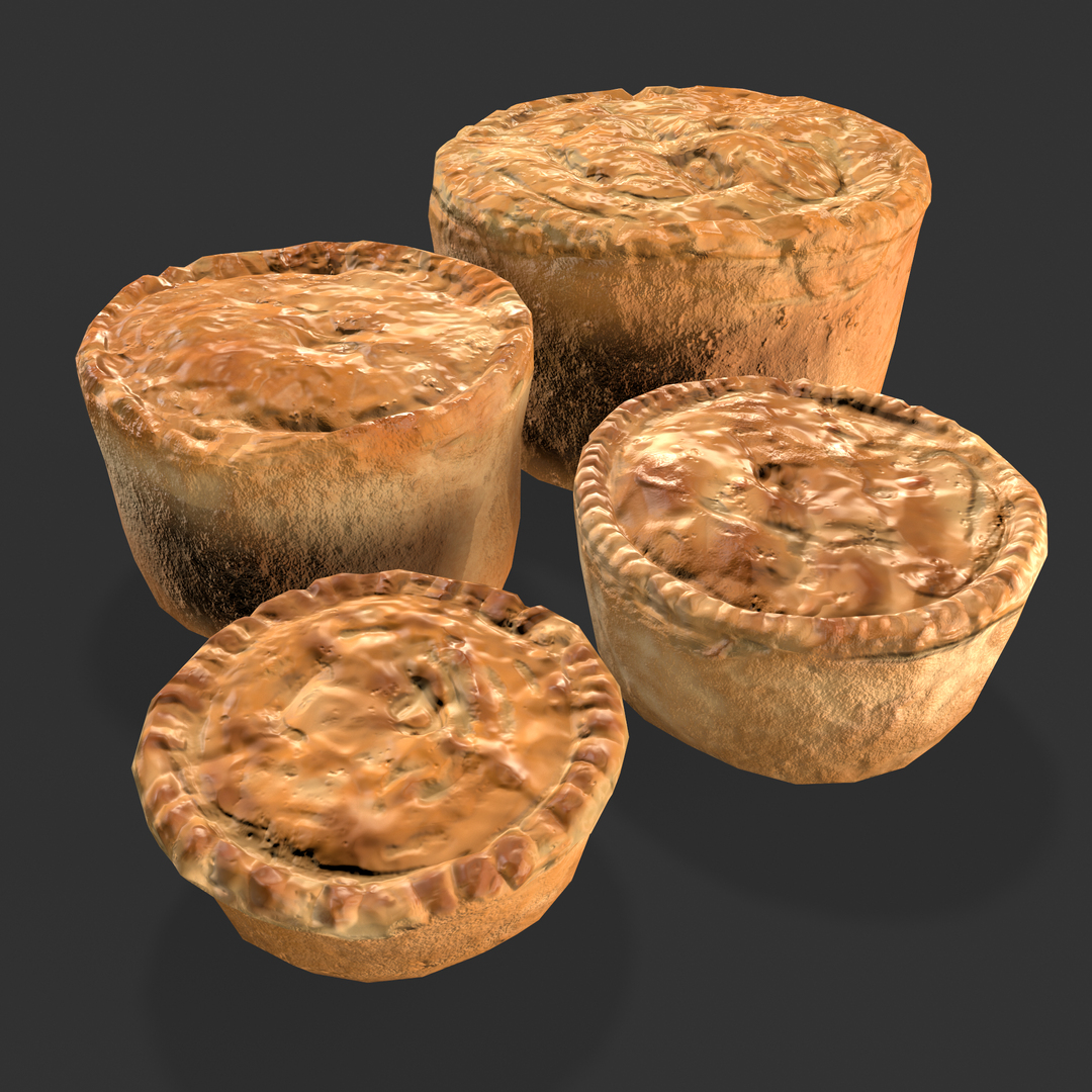 Medieval Meat Pies Set 3D - TurboSquid 1731712