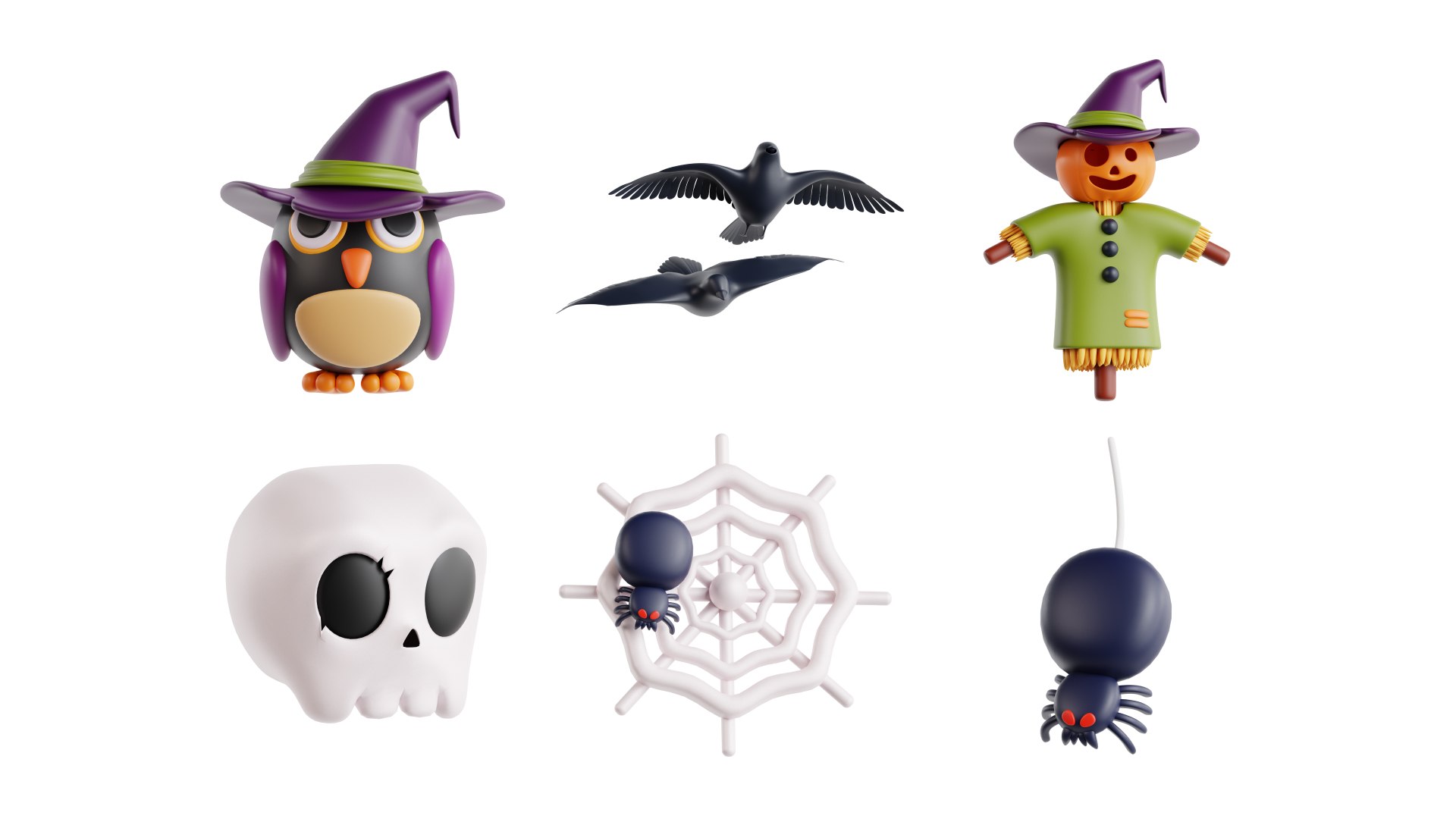 3D Spooky Halloween 3D Collection - TurboSquid 2291516