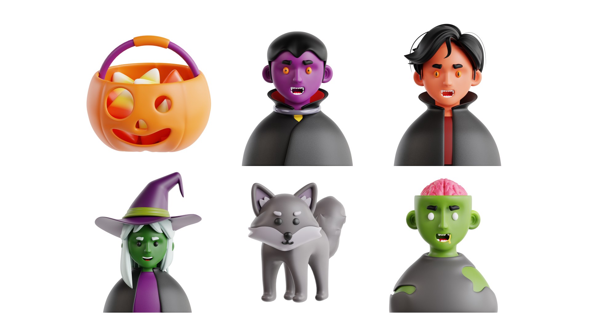 3D Spooky Halloween 3D Collection - TurboSquid 2291516