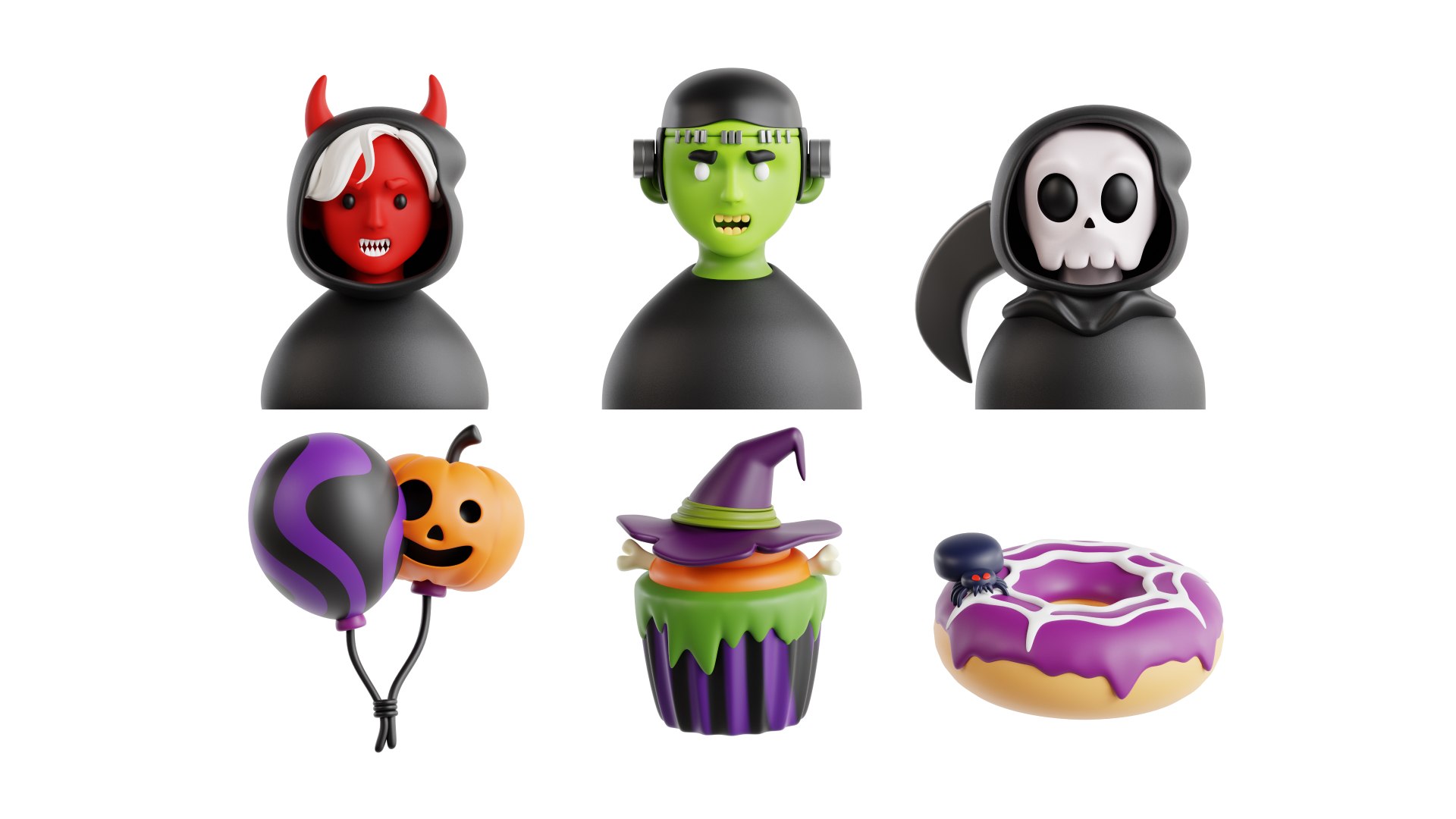 3D Spooky Halloween 3D Collection - TurboSquid 2291516